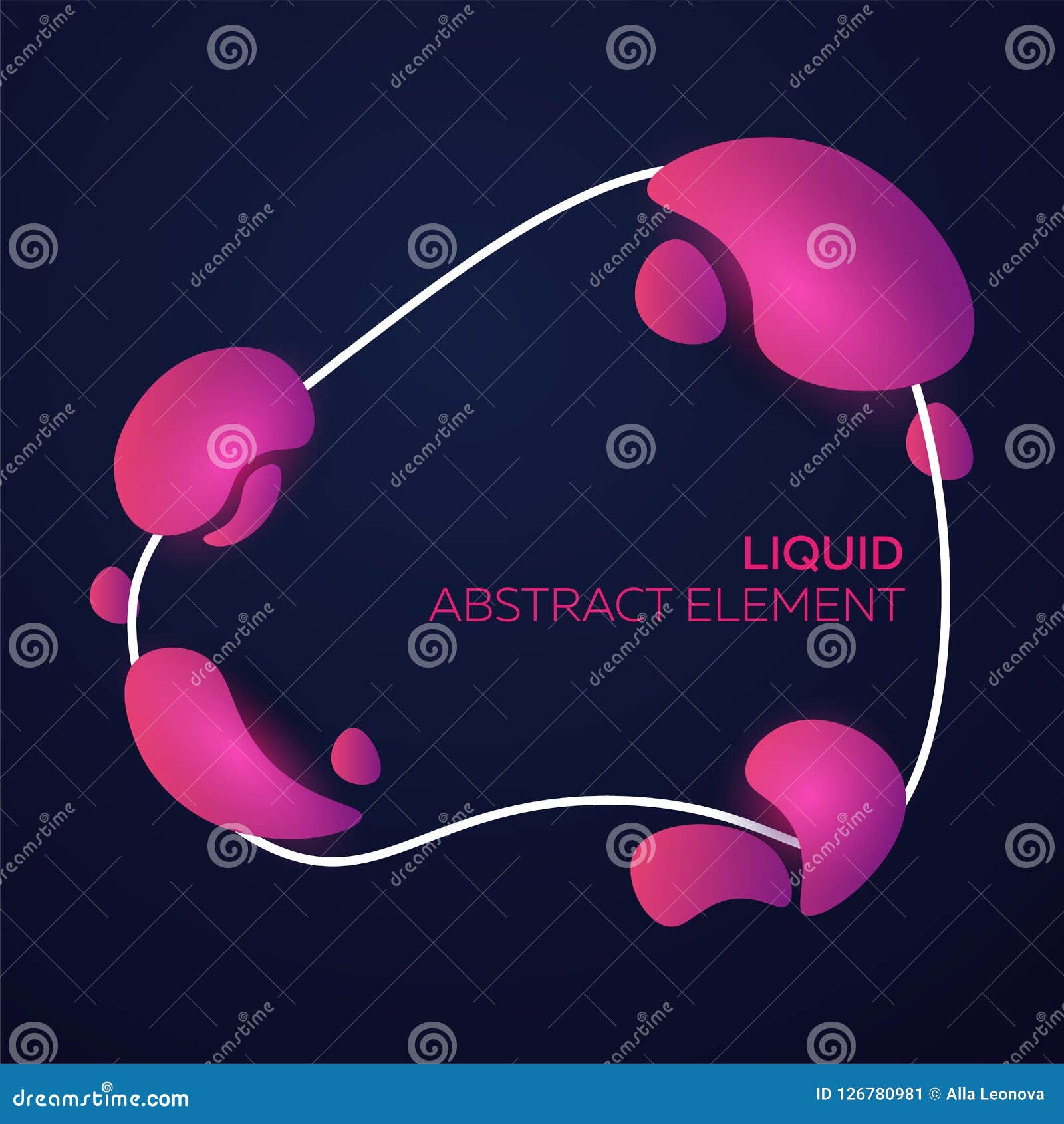 Liquid Vector Colorful Shapes. Abstract Modern Graphic Elements on the ...