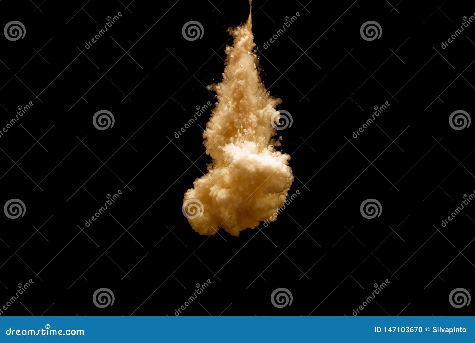 Liquid Water Explosions. Underwater Liquid Photography Stock Photo ...