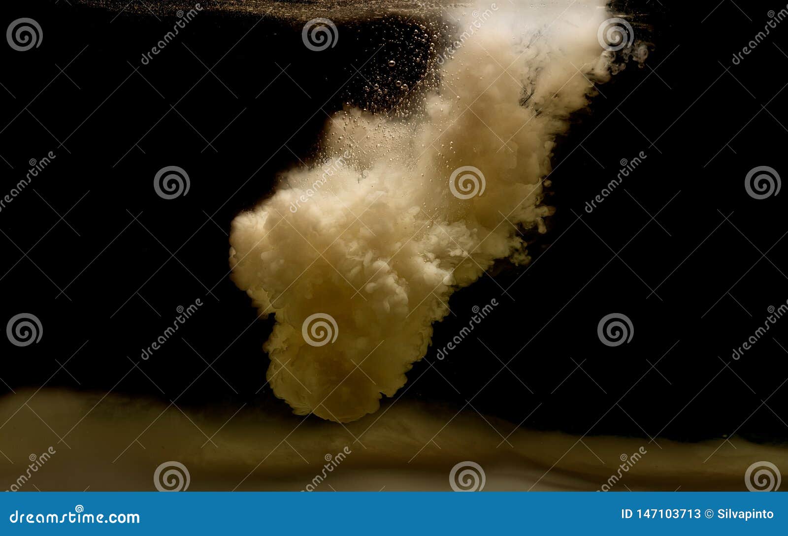 Liquid Water Explosions. Underwater Liquid Photography Stock Image ...