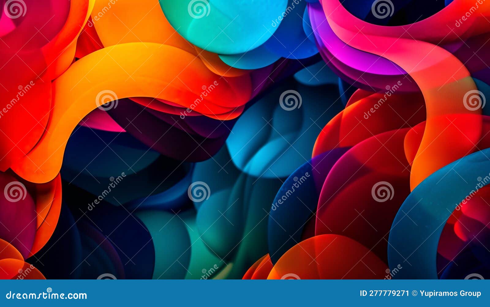 Liquid Wave Pattern in Vibrant Multi Colors Generated by AI Stock ...