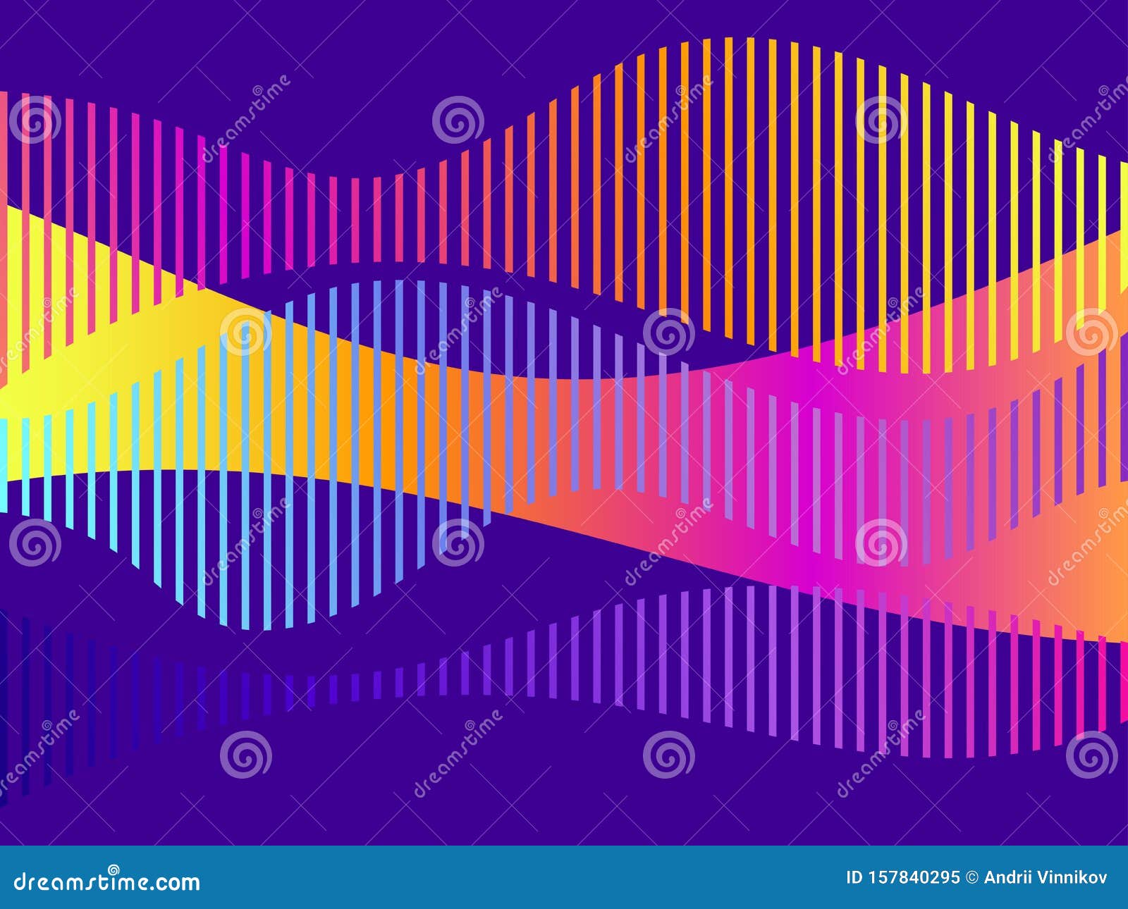 Liquid Wave, Violet Gradient. Modern Trend Background. Synthwave ...