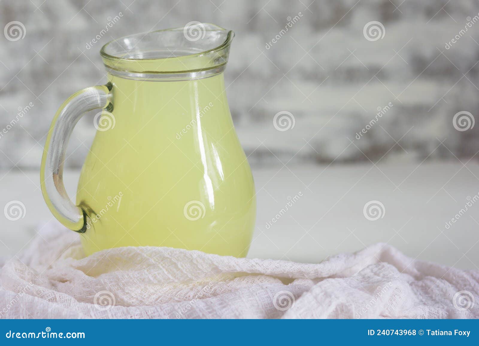 Liquid Whey that Remains after Formation of Curds in Jar on White ...