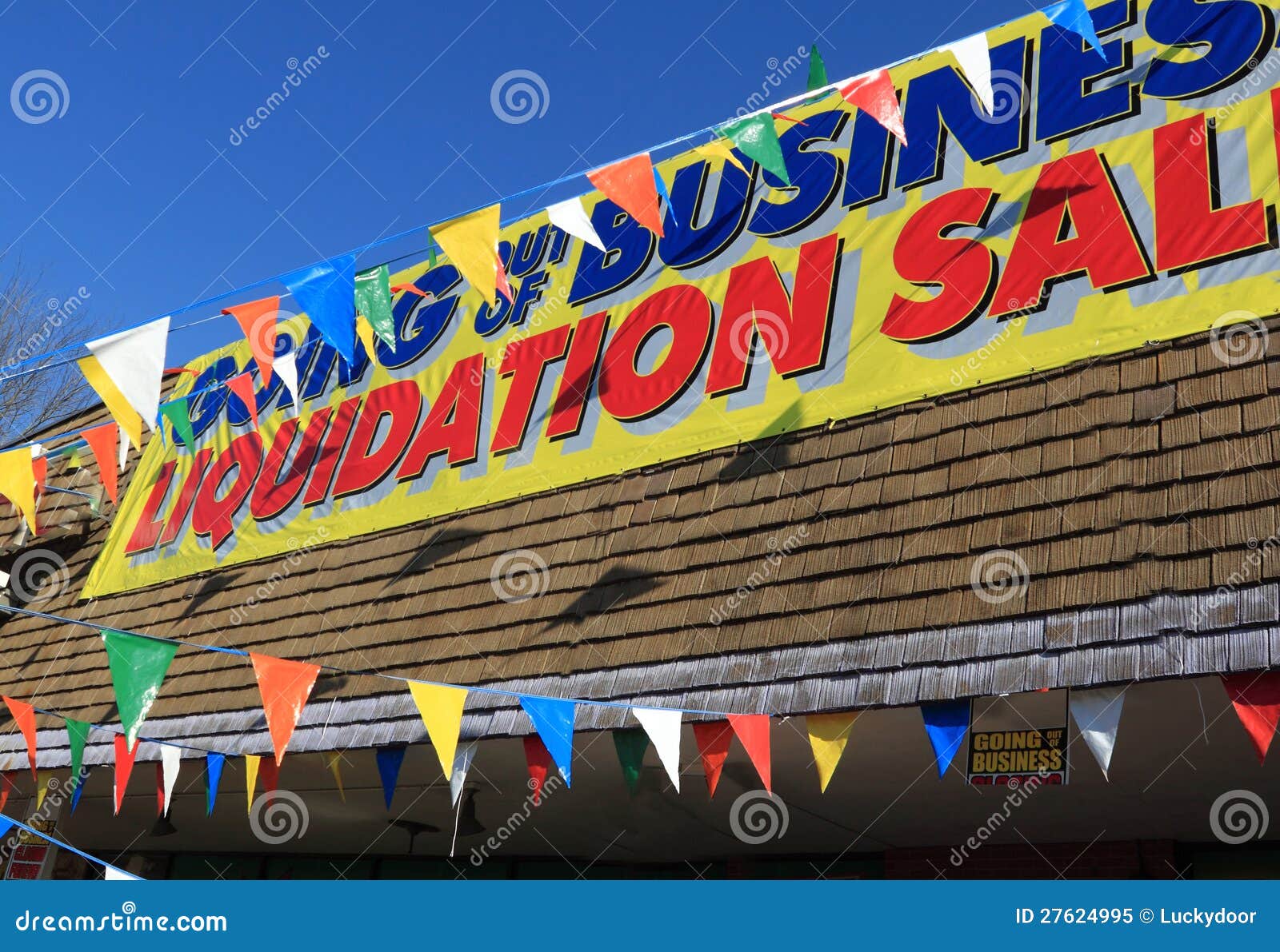 Liquidation Sales stock image. Image of sales, flags - 27624995