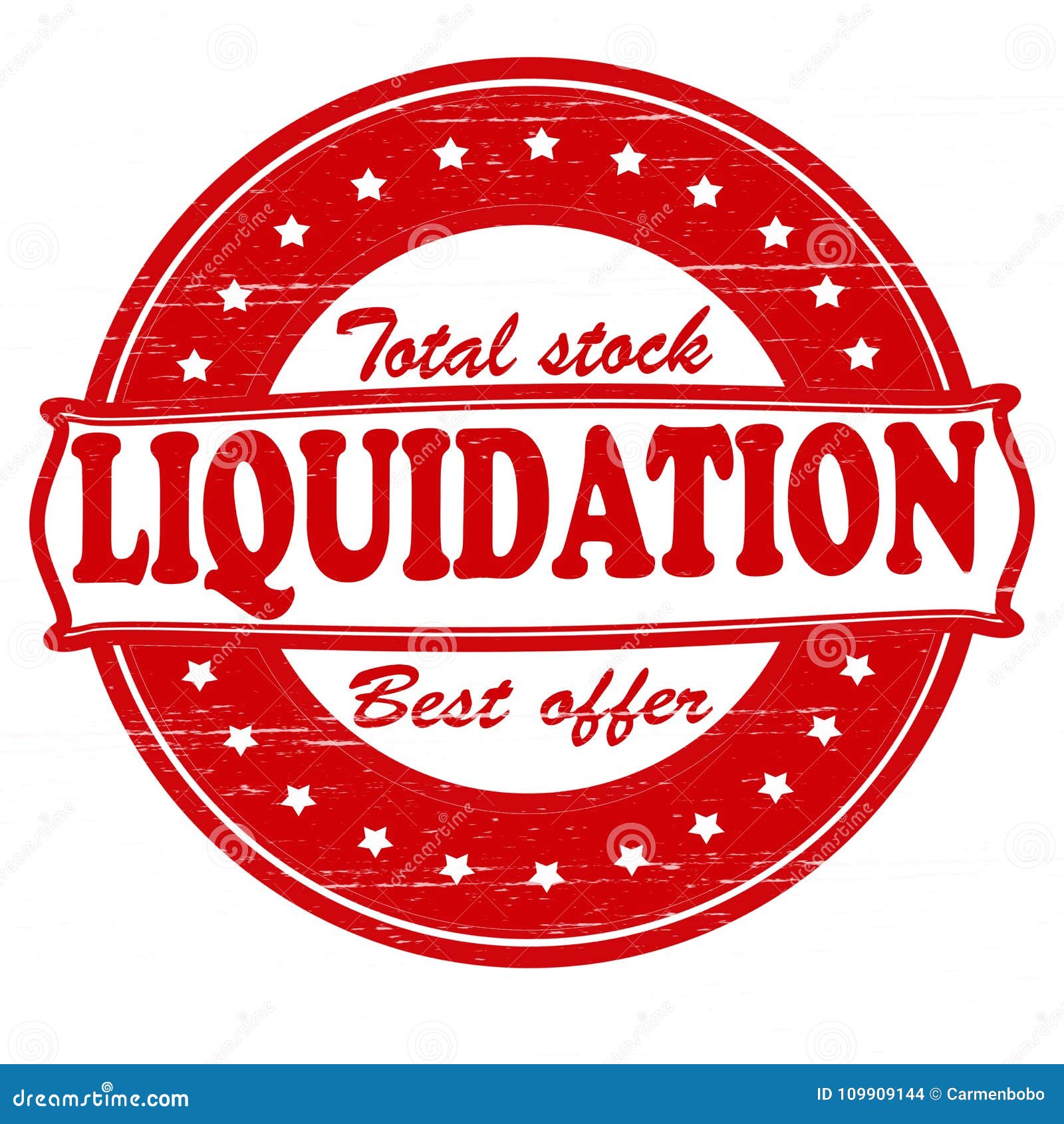 Liquidation stock illustration. Illustration of round - 109909144