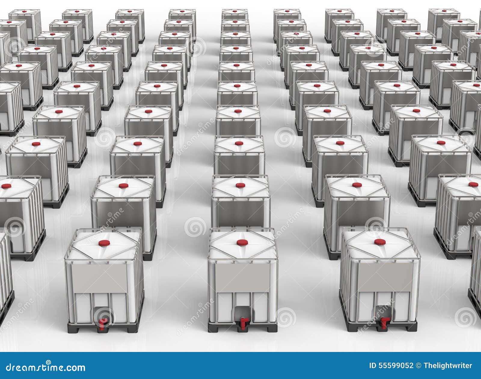 Liquide Bulk Container Isolated On A White Background Royalty-Free ...