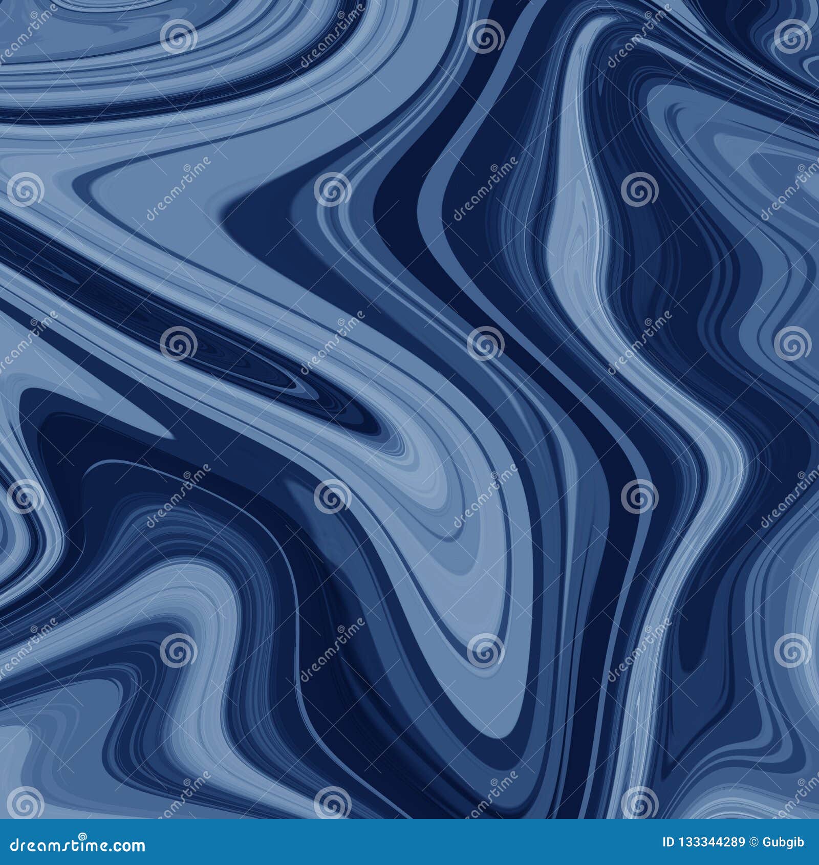 Liquify Effect Background with Blue Colors Stock Illustration ...