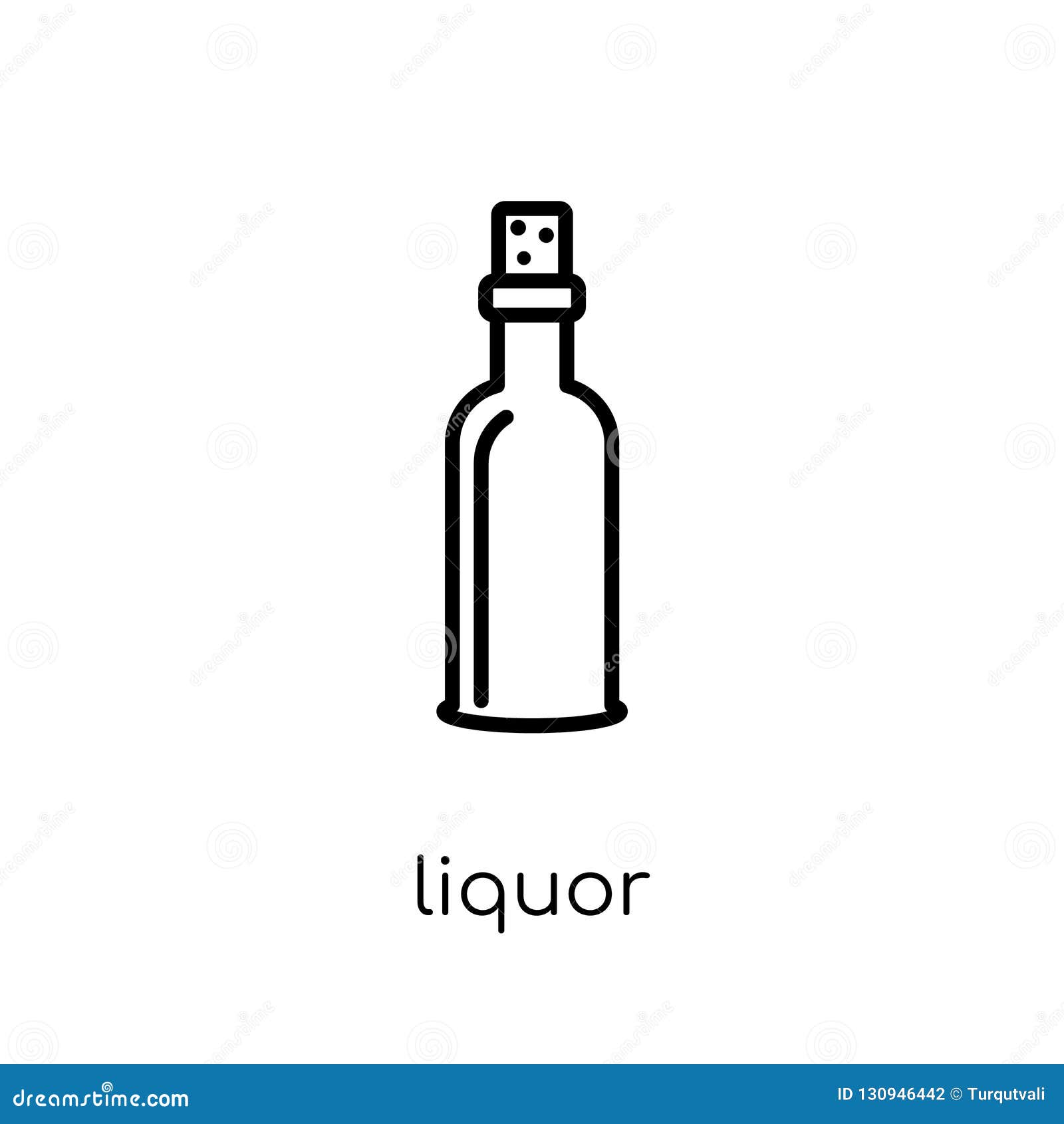 Liquor Icon from Drinks Collection. Stock Vector - Illustration of ...