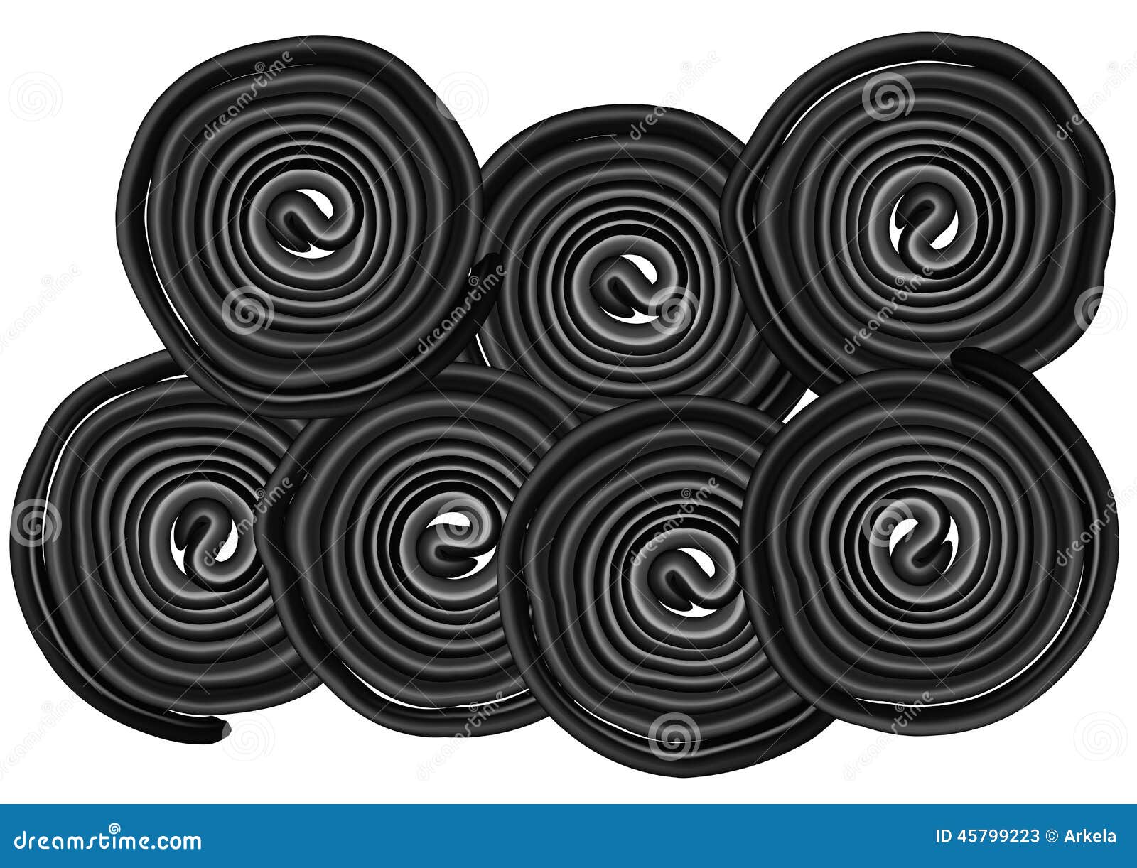 Liquorice stock vector. Illustration of licorice, sweet - 45799223