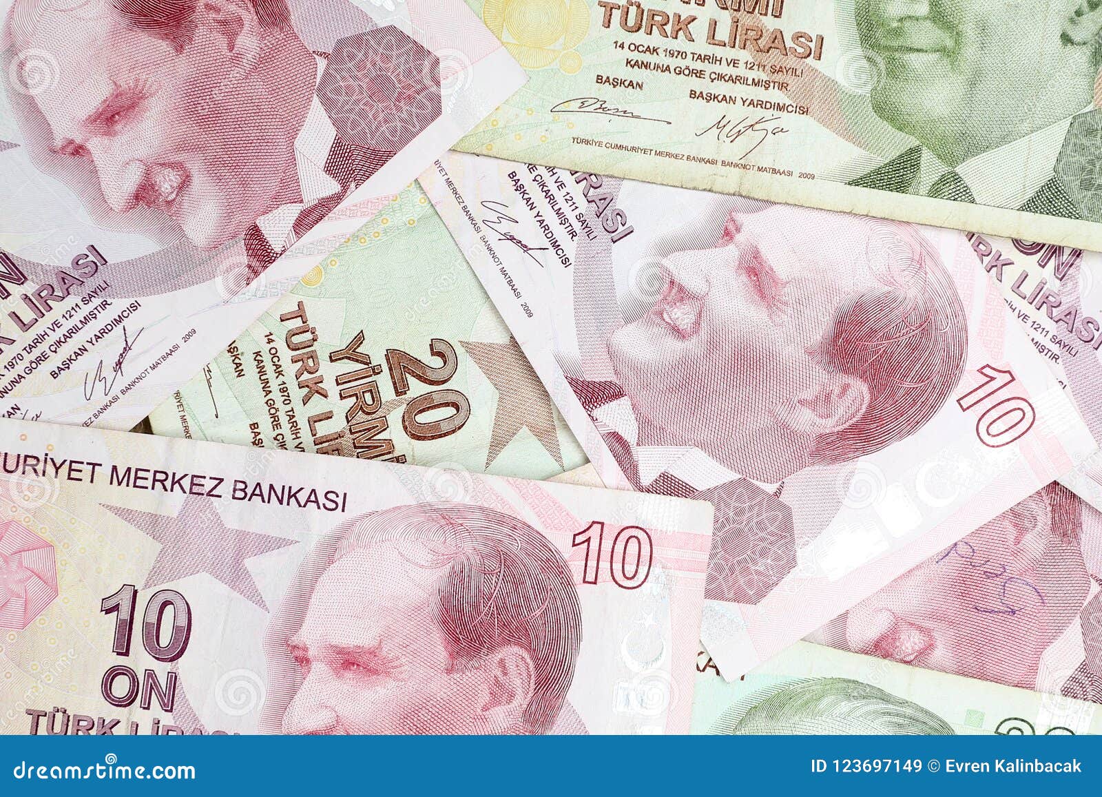 Lira turca imagen de archivo. Imagen de nota, pavo, comercio - 123697149