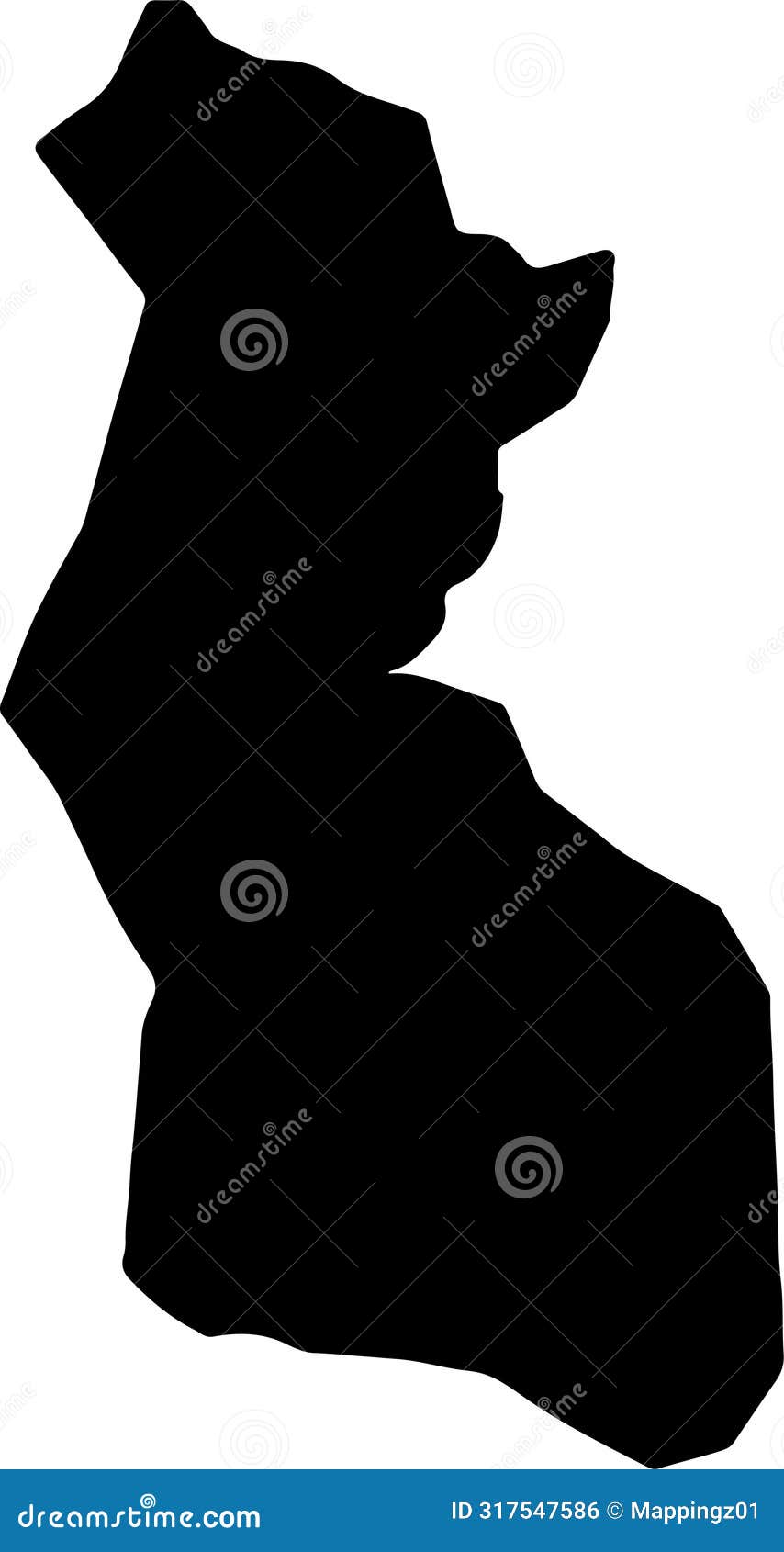 Lira Uganda Silhouette Map with Transparent Background Stock Vector ...