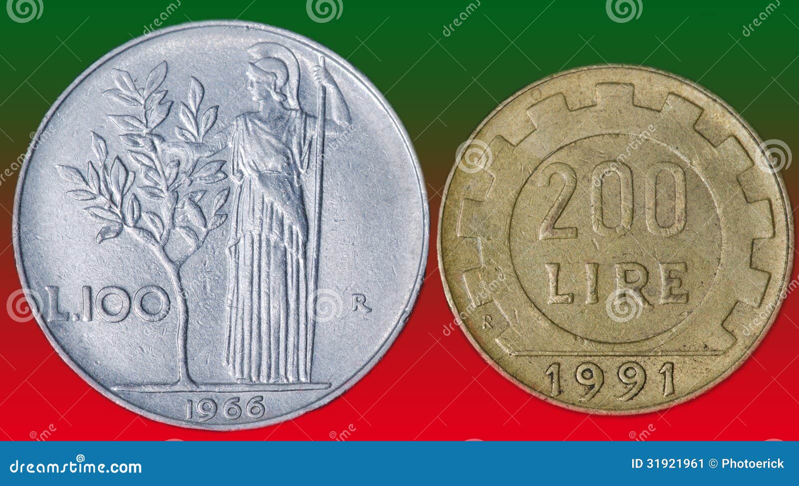 Lire italienne image stock. Image du coins, lire, vieux - 31921961