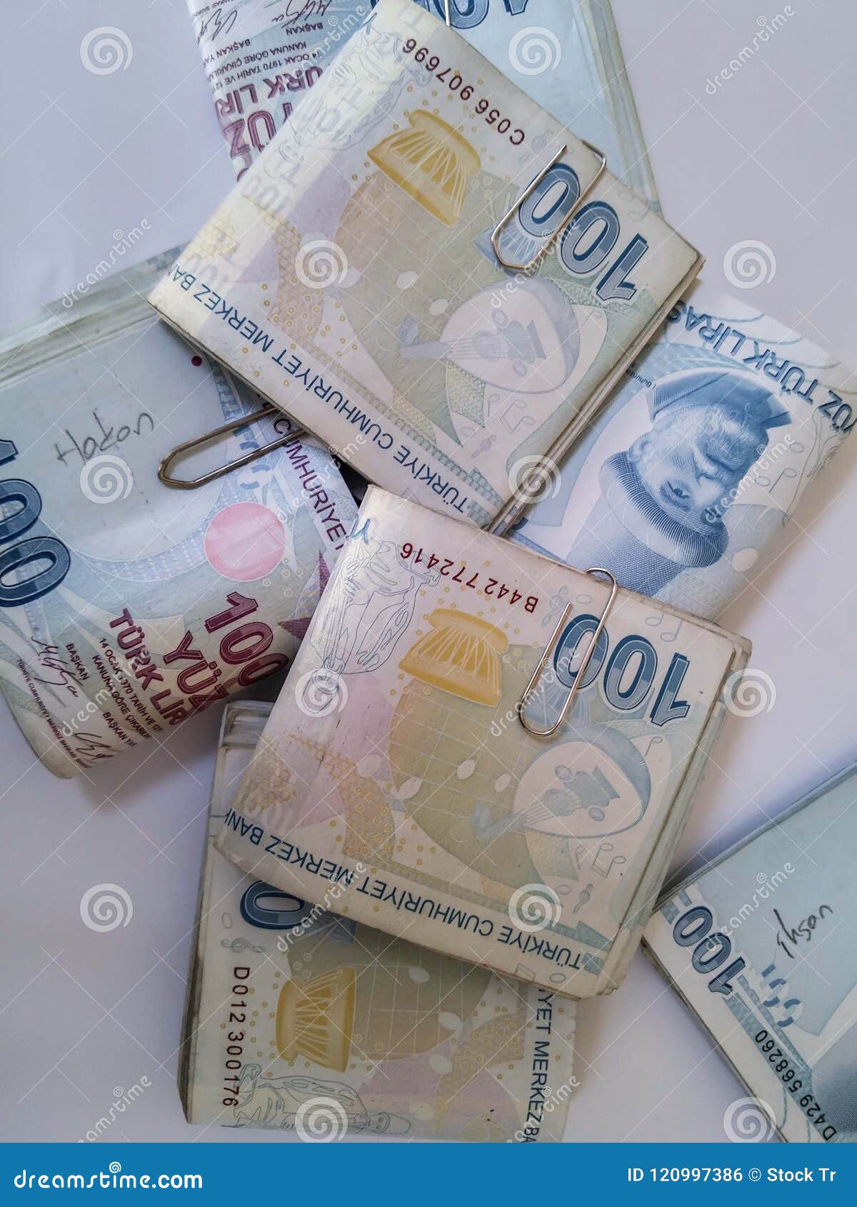 Lire turque Turk Parasi photo stock. Image du turc, devise - 120997386