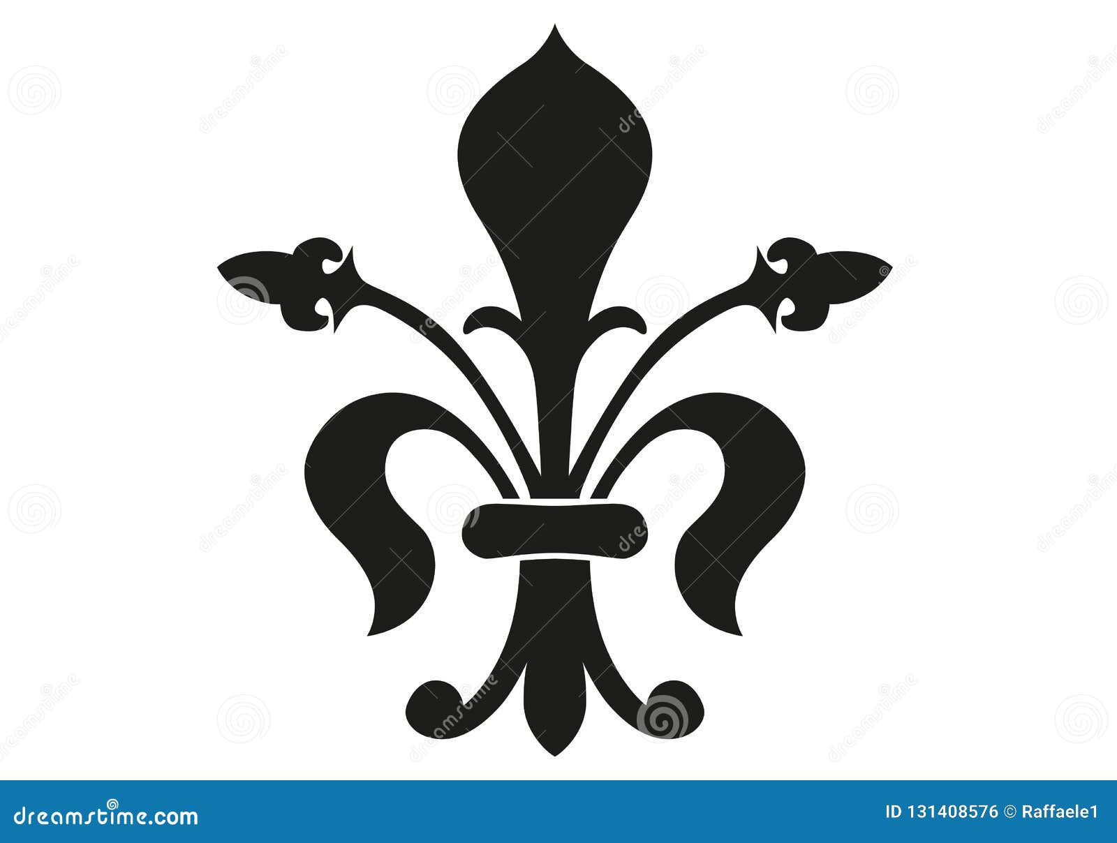 Lirio Florentino Logo Vector Illustration Foto editorial - Ilustración ...