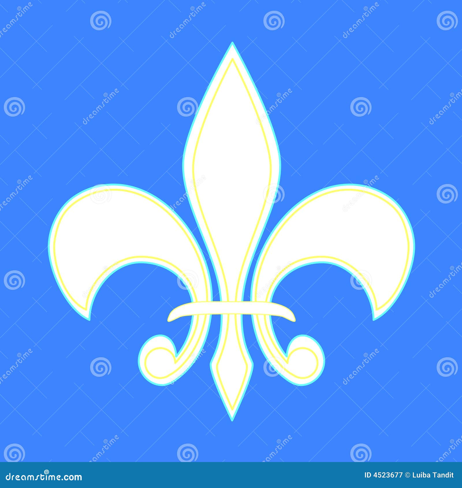 Lis de la France illustration de vecteur. Illustration du ornement ...