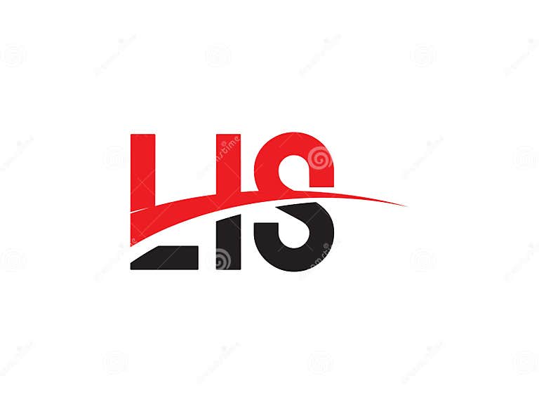 LIS Letter Initial Logo Design Stock Vector - Illustration of banner ...