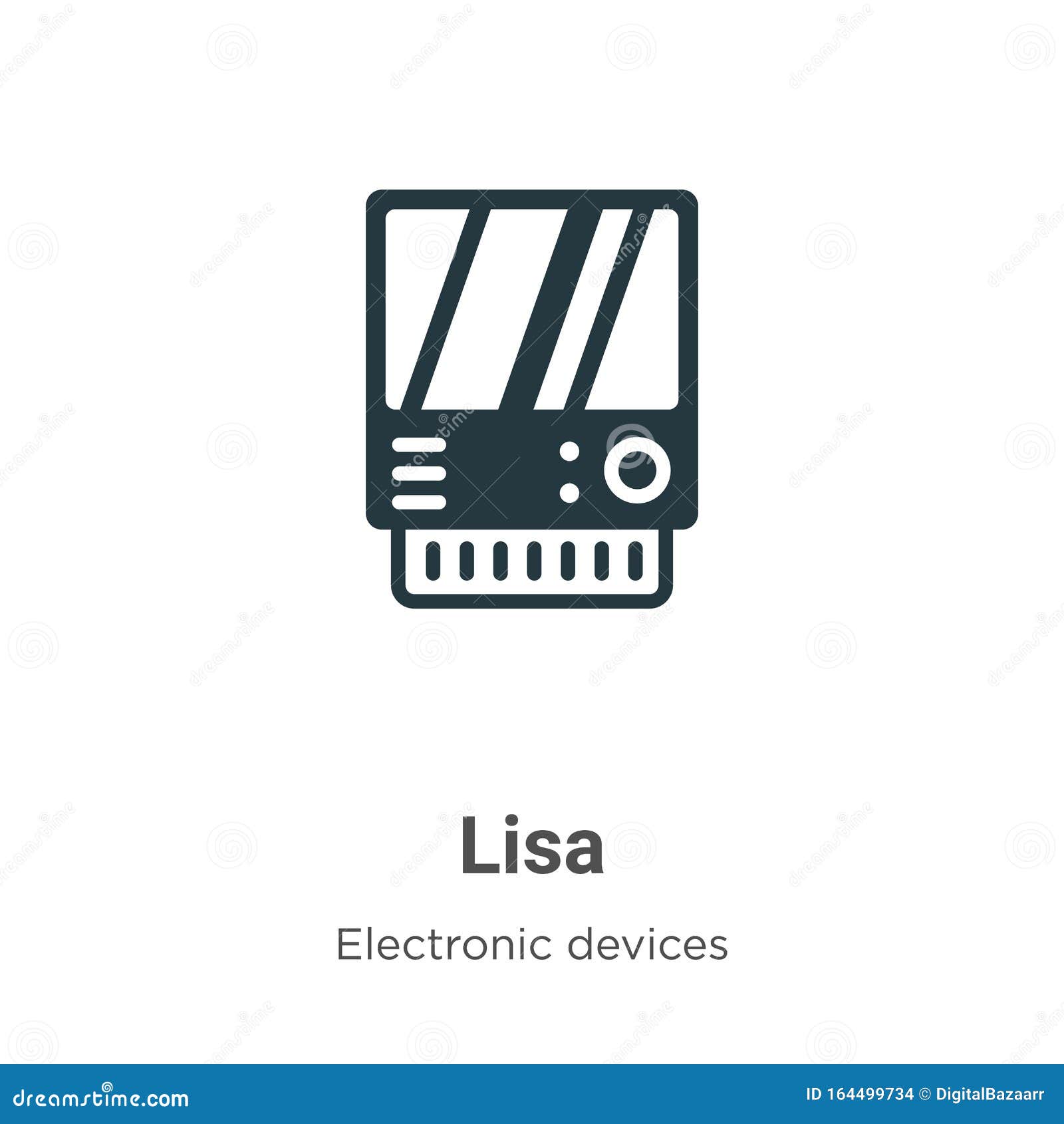 Lisa Concept Vector Linear Icon Isolated On Transparent Background ...
