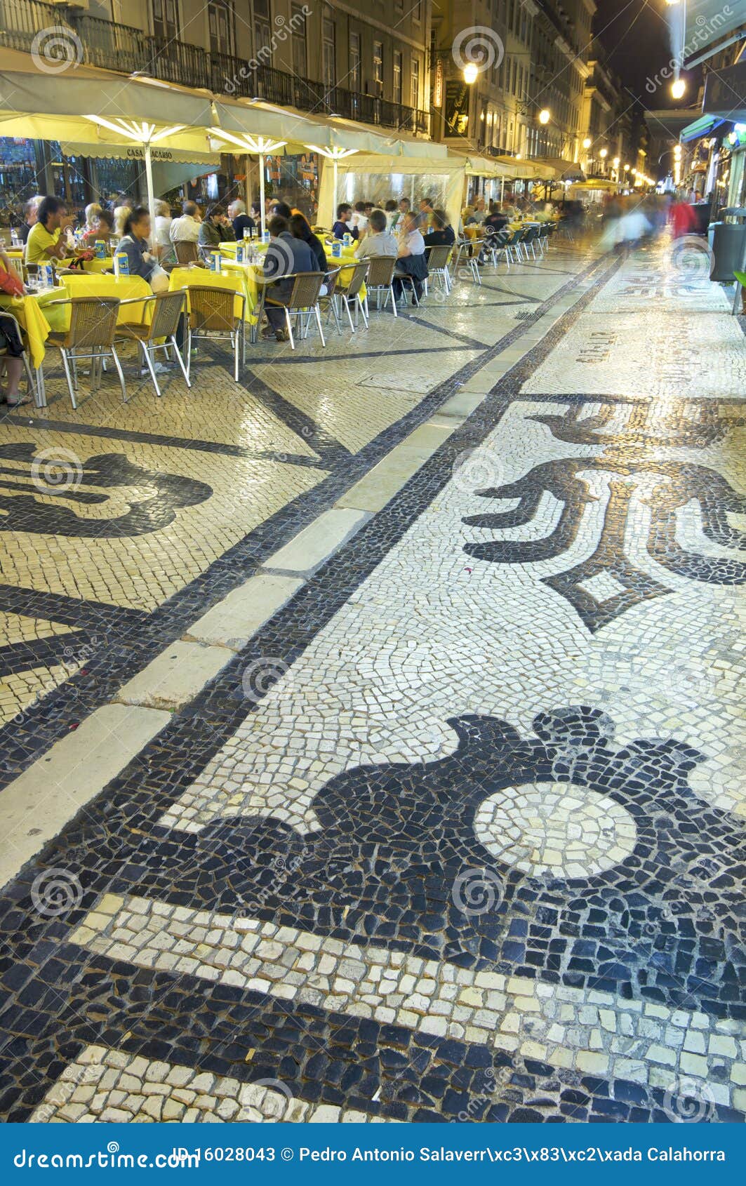Lisbon editorial stock photo. Image of setting, paved - 16028043