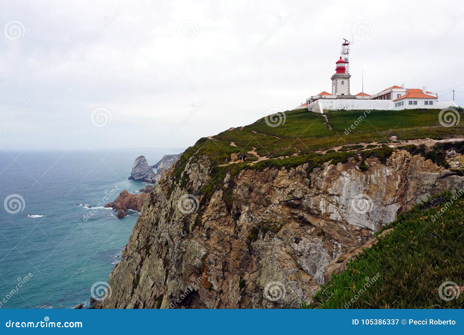 Portugal, Lisbon, Cascais, Cabo Da Roca Stock Image - Image of cape ...