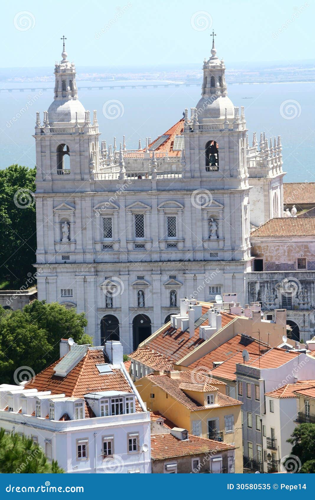 Lisbon church stock image. Image of style, portugal, church - 30580535