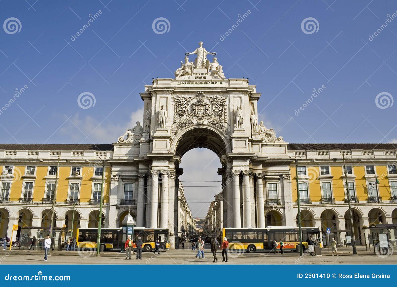 Lisbon - Commerce square editorial image. Image of portugal - 2301410