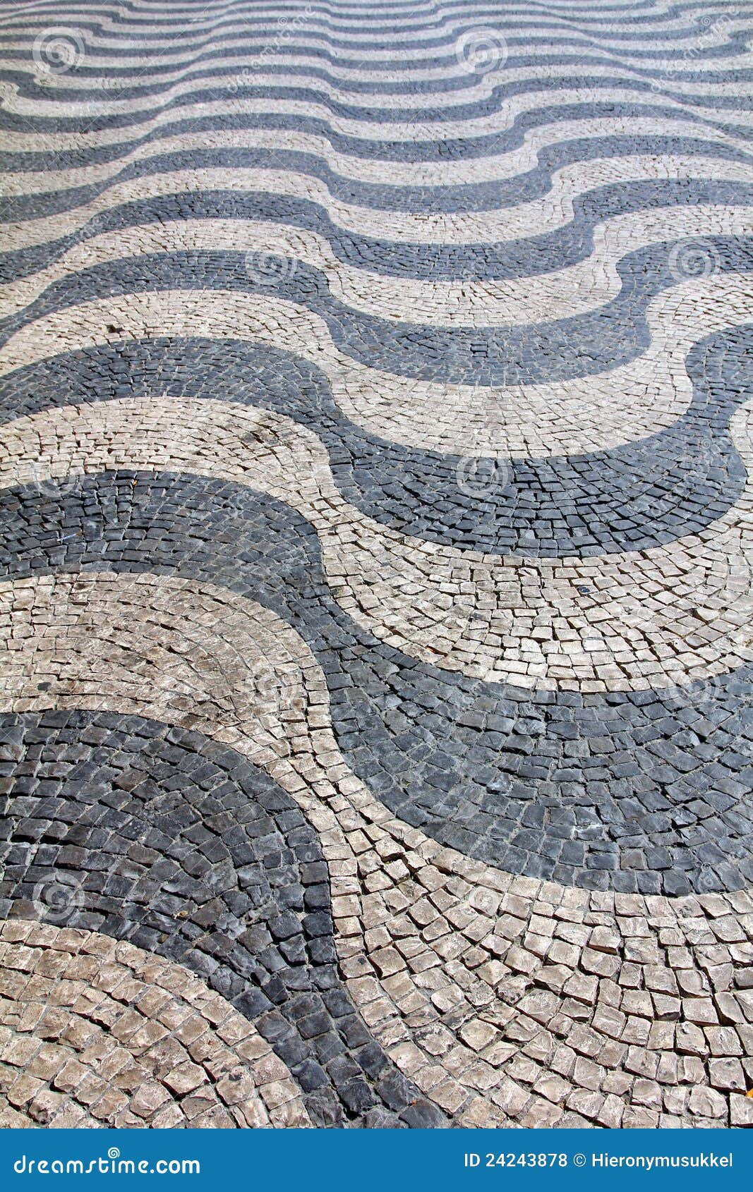 Lisbon pavement Waves stock photo. Image of limestone - 24243878