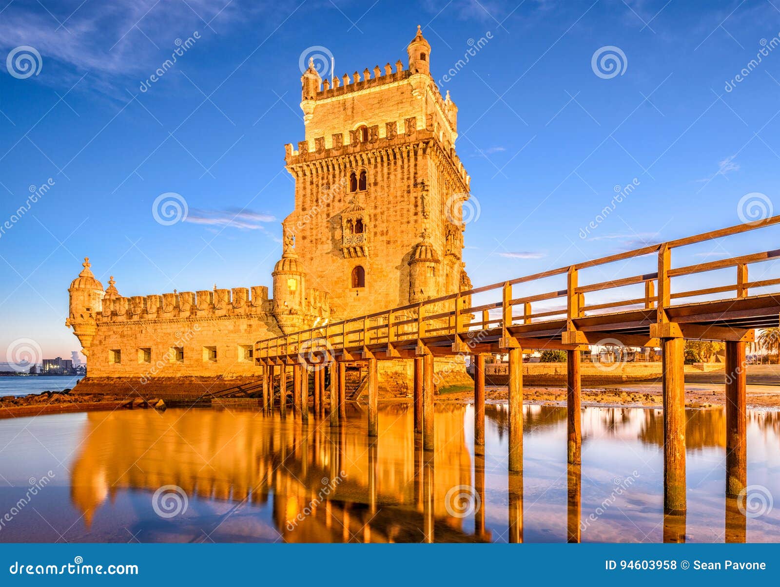Lisbon Portugal Belem Tower Stock Photo - Image of location, europe ...