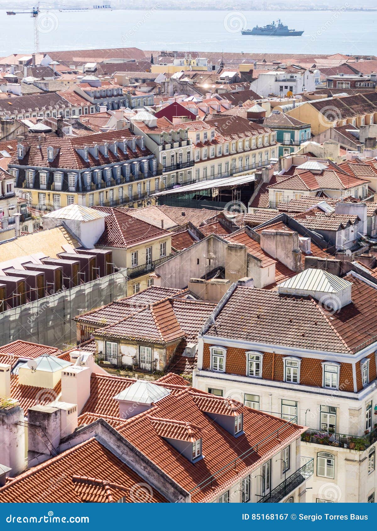 Lisbon Rooftops editorial photography. Image of buildings - 85168167