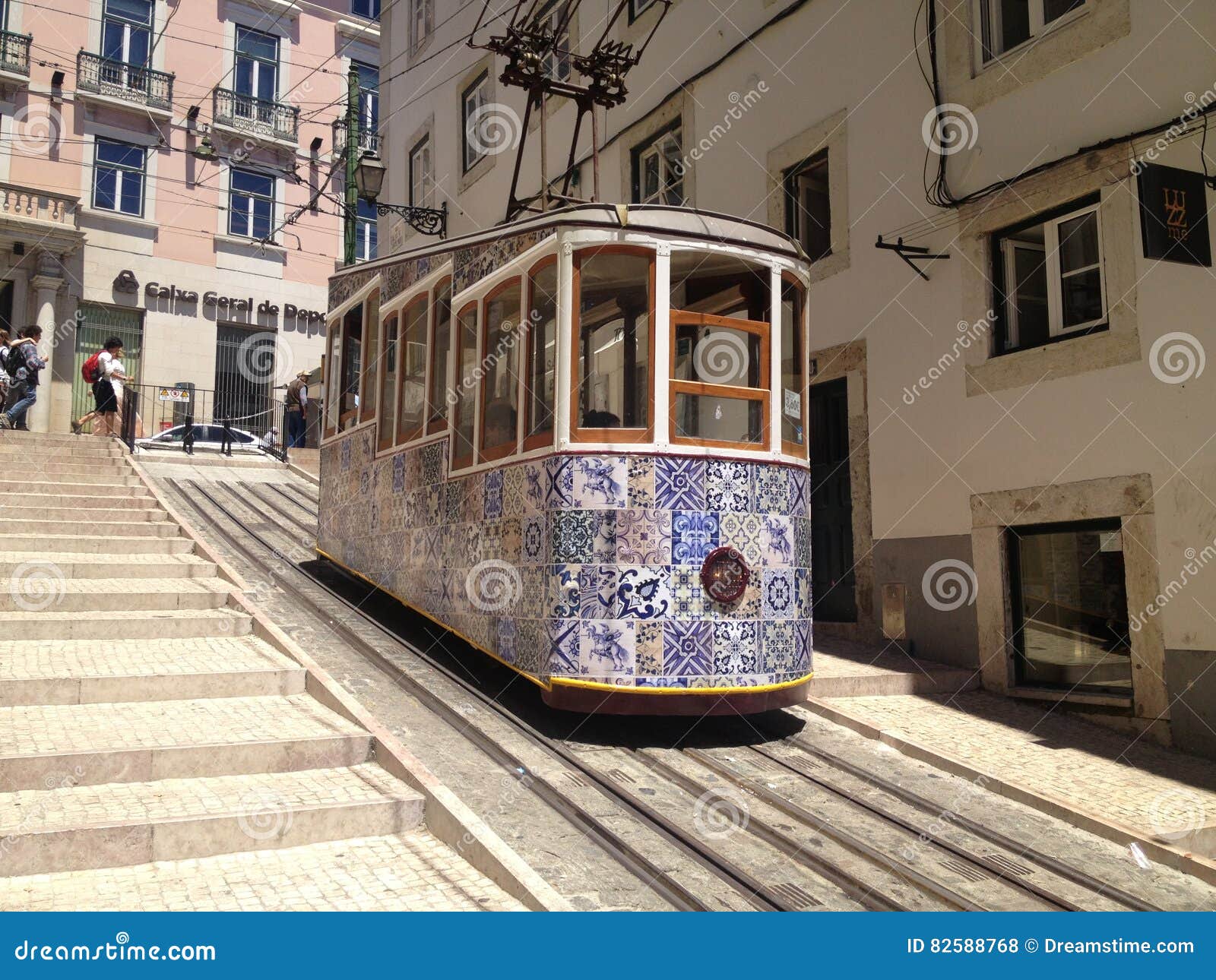 Lisbon tram editorial stock photo. Image of portugal - 82588768