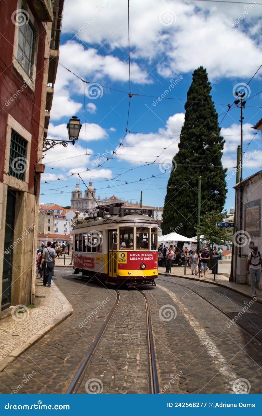 Lisbon tramway network editorial photography. Image of europe - 242568277