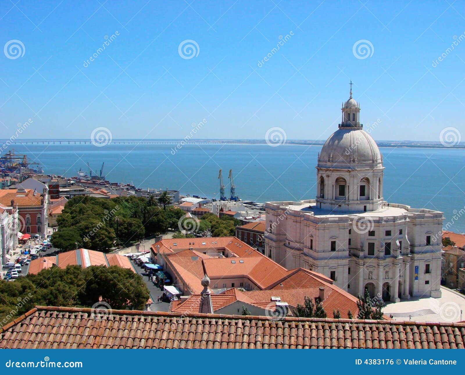 Lisbon view stock photo. Image of landscape, sunlight - 4383176