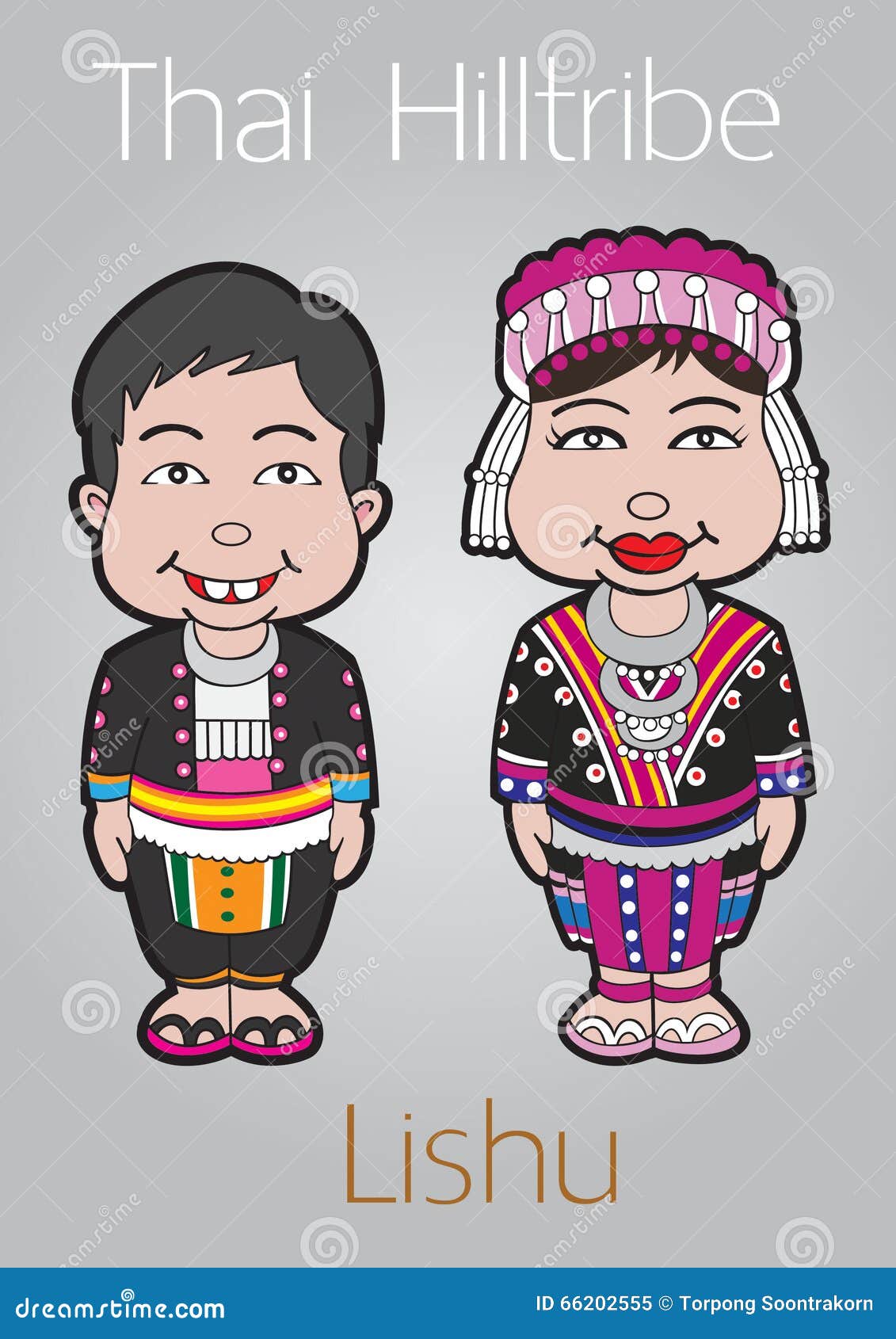 Lishu stock vector. Illustration of tribe, cartoon, lishu - 66202555