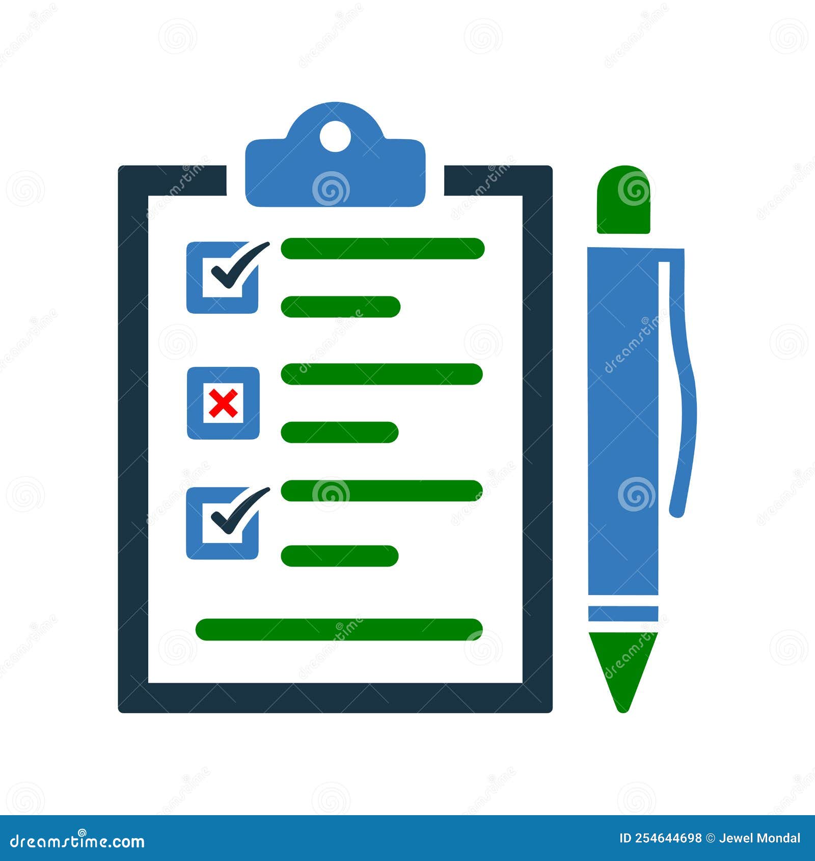 List, Checklist, Question Paper, Survey, Questionnaire Icon. Editable ...