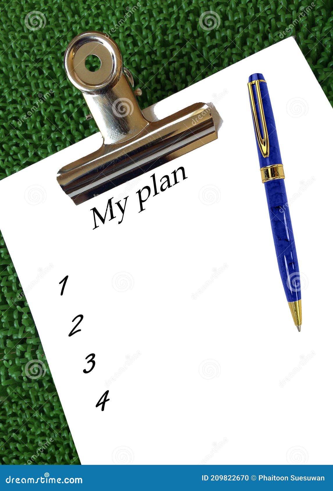 The List Concepts of Target and Objective Stock Photo - Image of plan ...