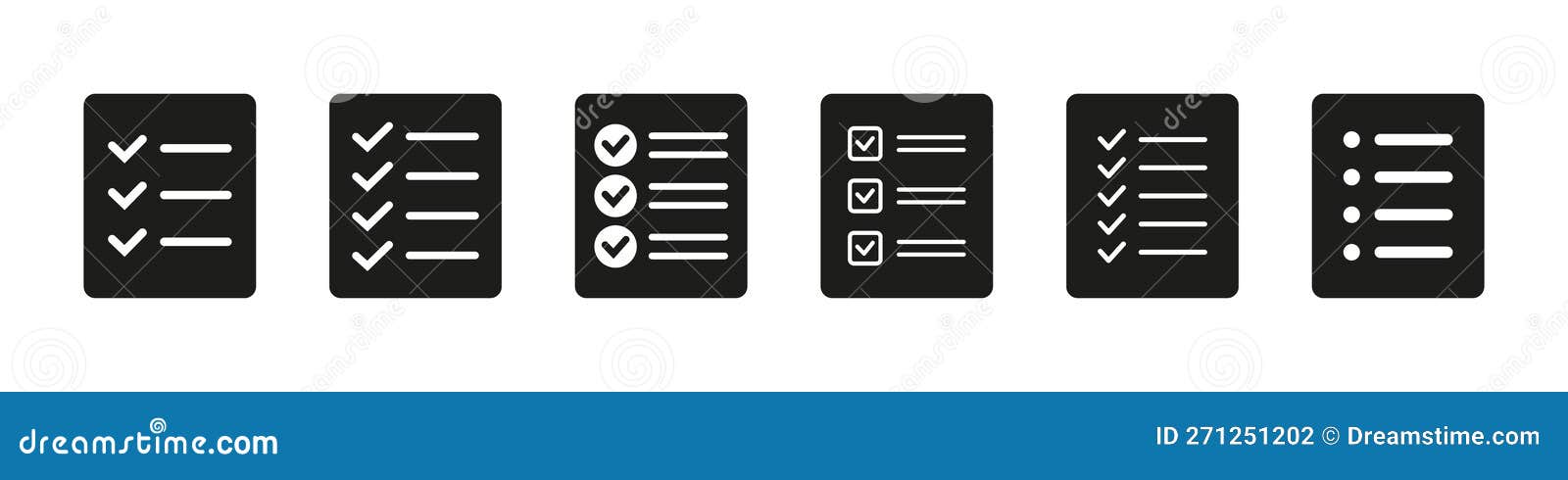 List Icon, Menu Symbol, Checklist Icon Solid Style, Glyph Flat Icon ...