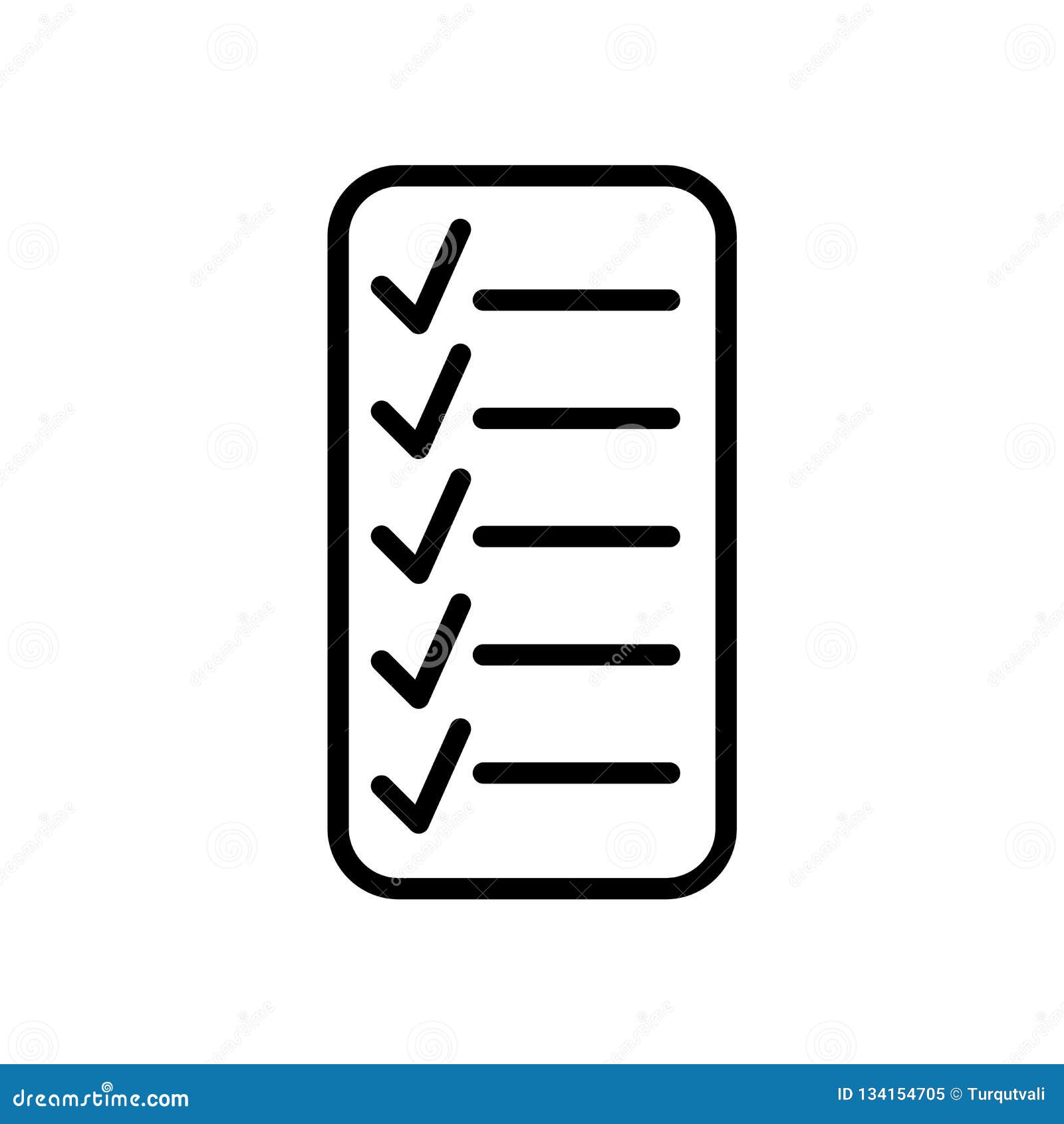 List Icon Vector Isolated on White Background, List Sign , Line or ...