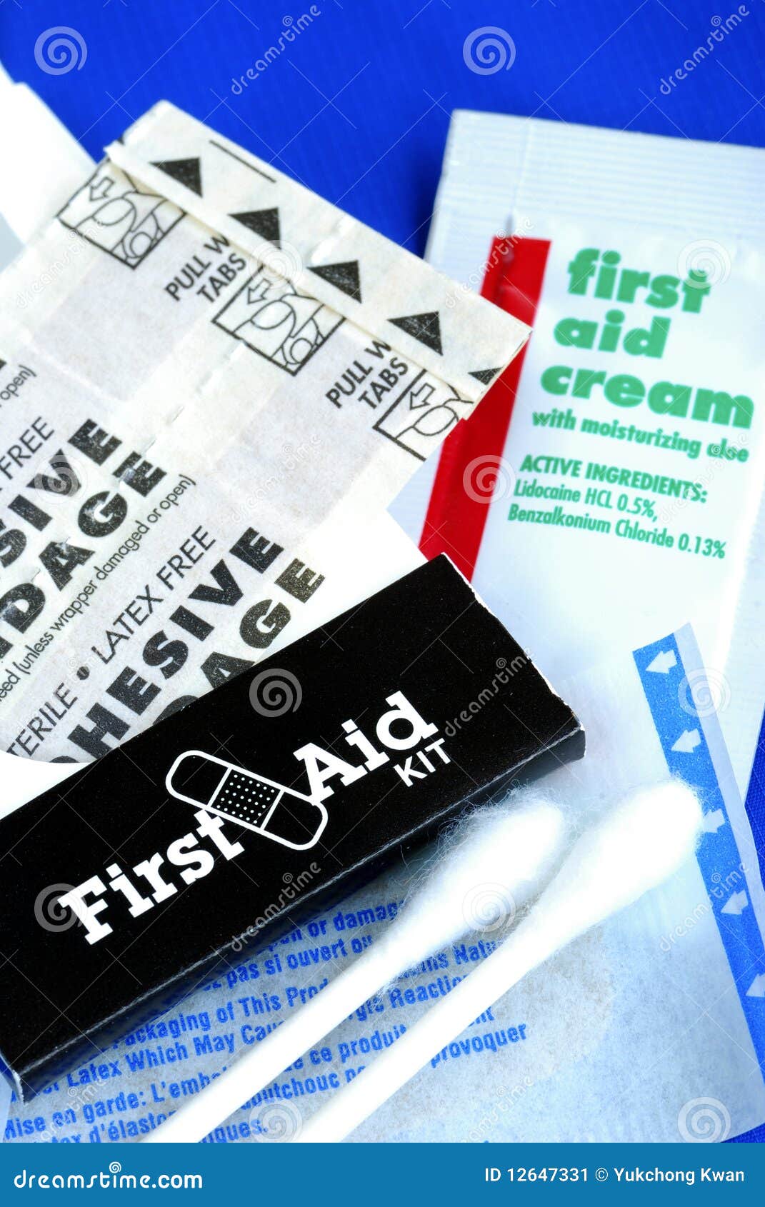 List of Items in a First Aid Kit Stock Image - Image of healthcare ...