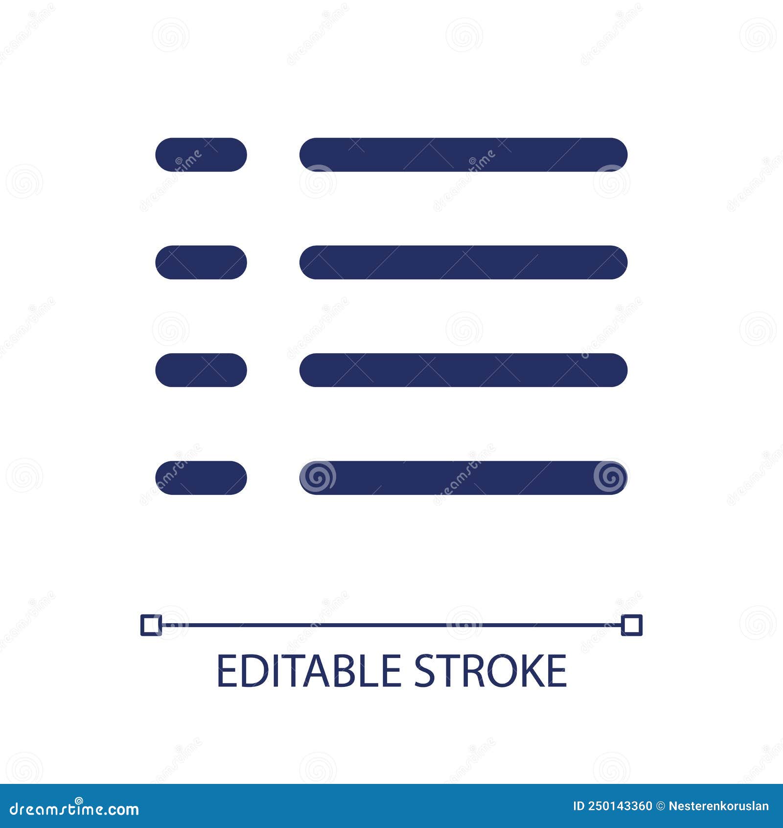 List linear ui icon stock vector. Illustration of list - 250143360