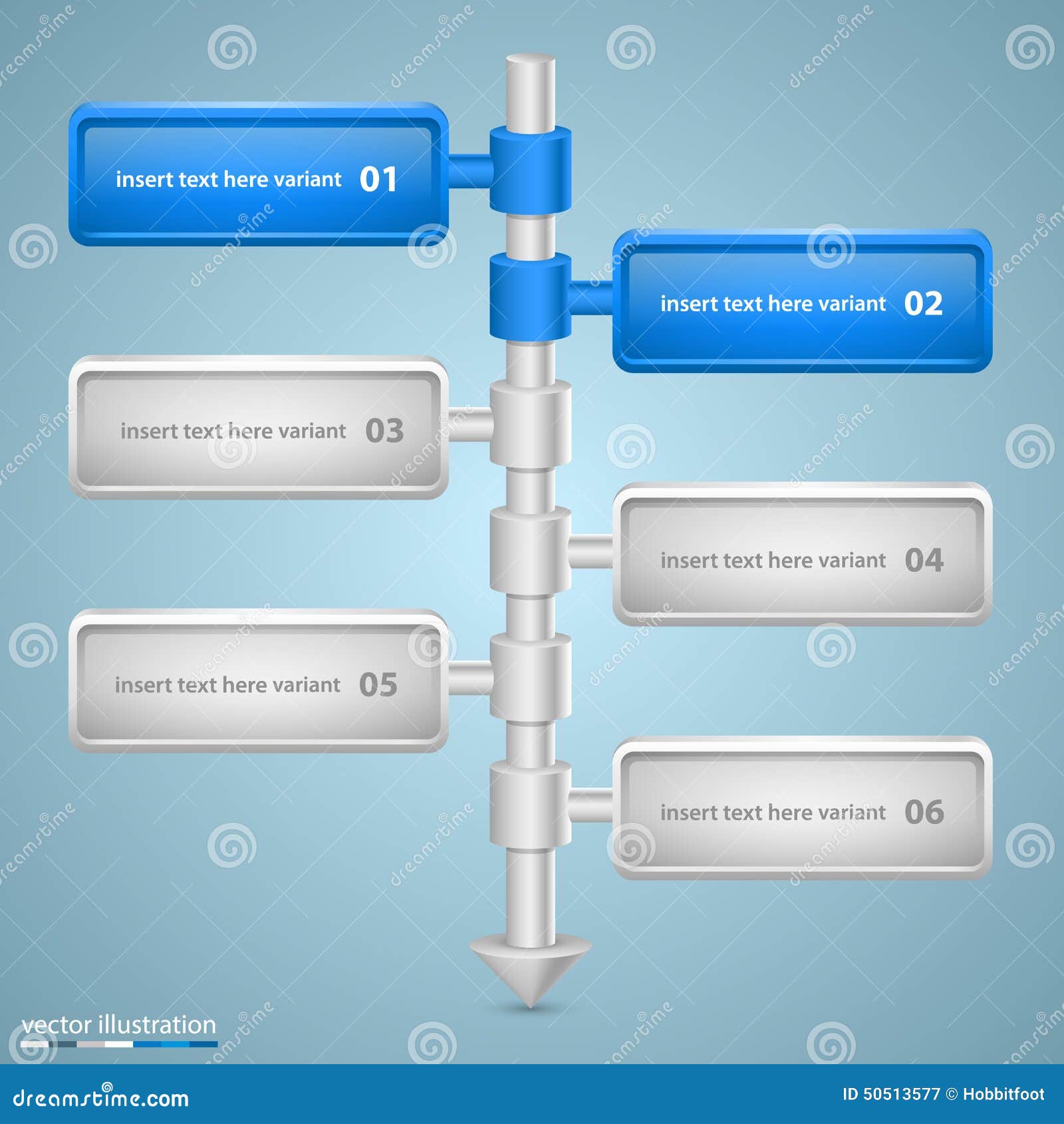 List of Options on the Arrow Stock Vector - Illustration of infographic ...