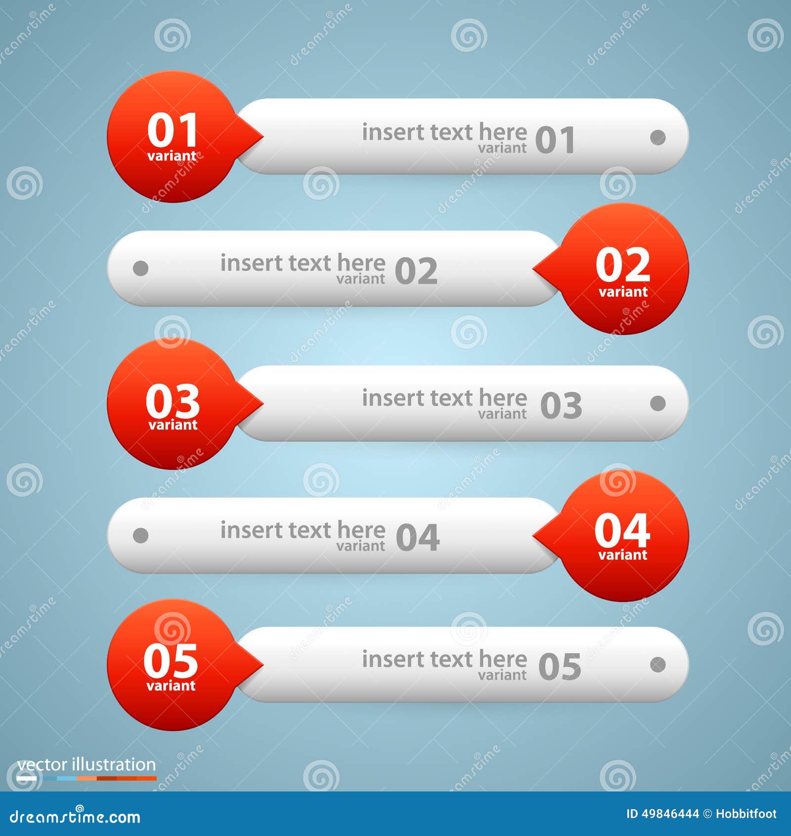 List of options stock vector. Illustration of label, banner - 49846444