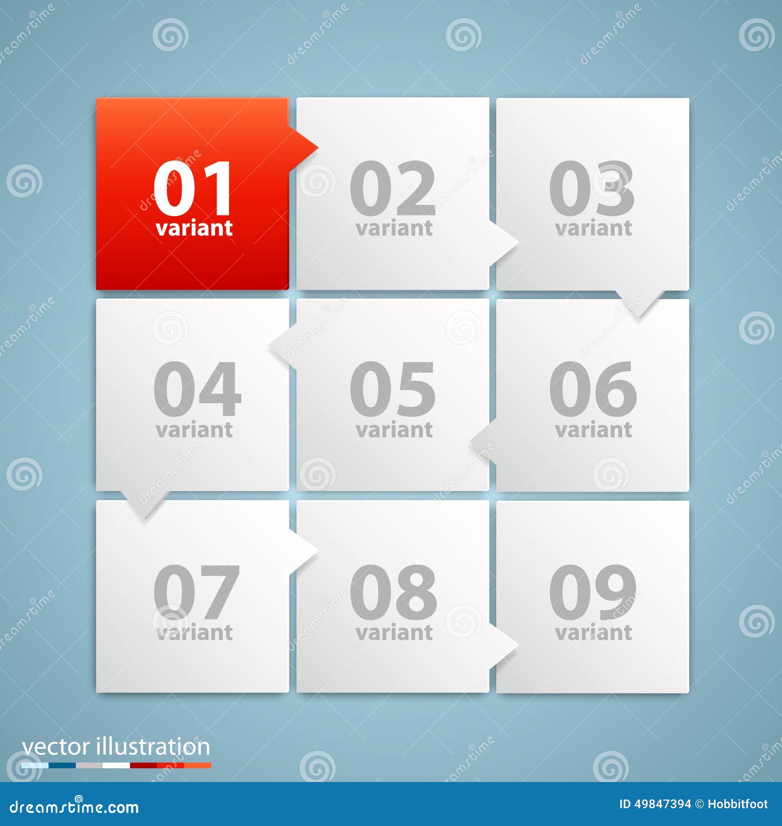 List of options stock vector. Illustration of navigation - 49847394