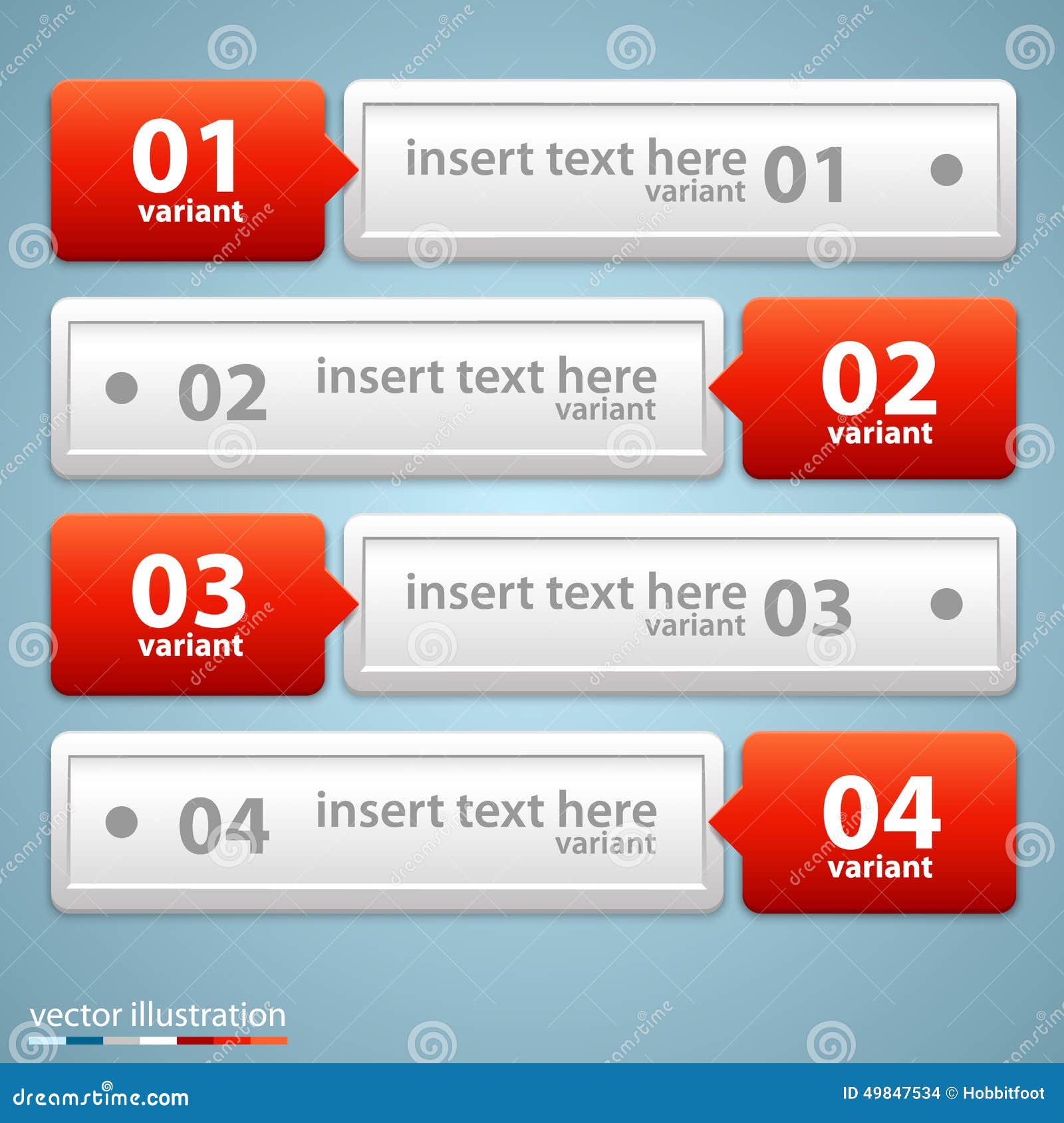 List of options stock vector. Illustration of banner - 49847534