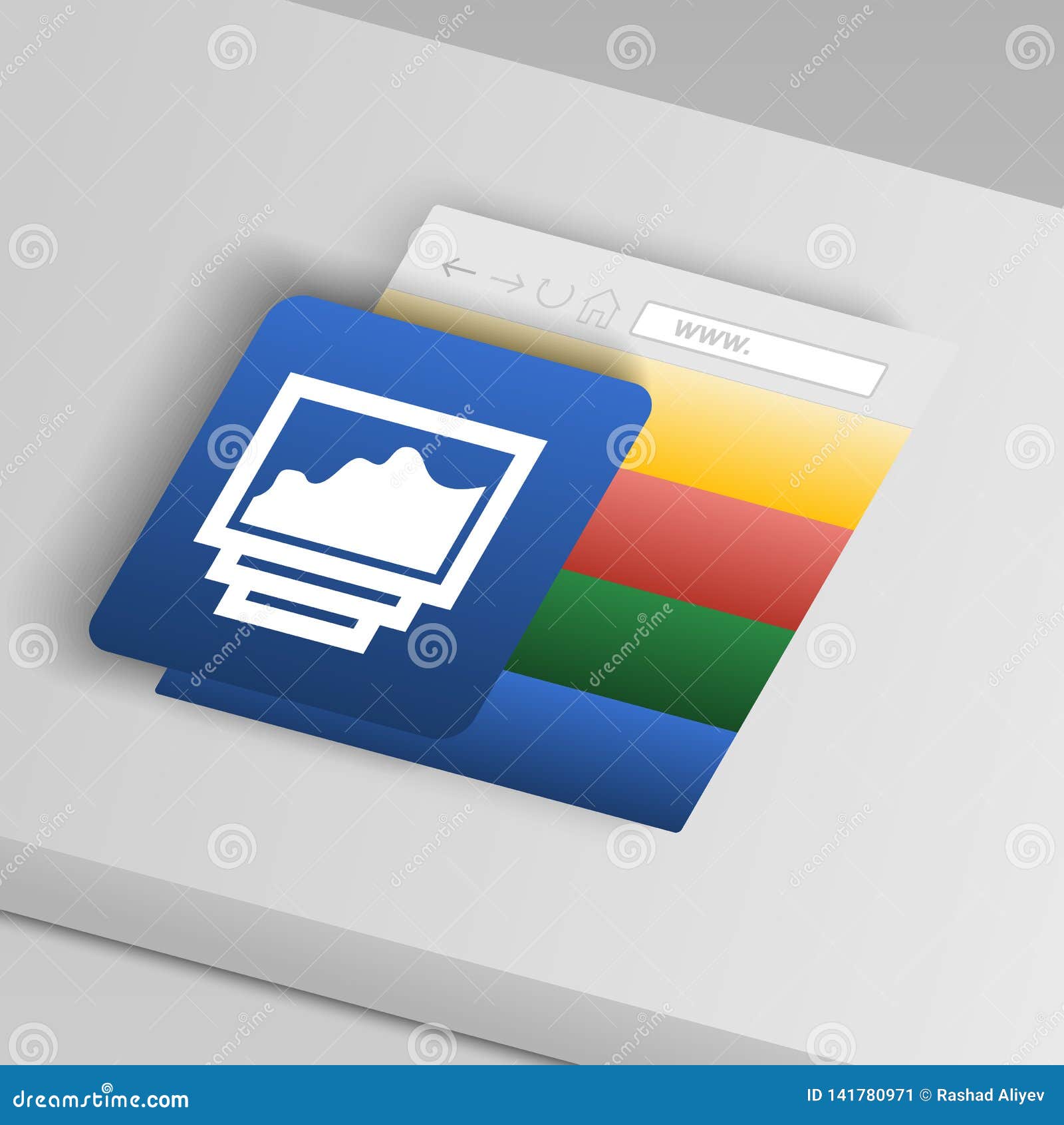 List of Photos Icon. from Collection Button Icons Stock Illustration ...