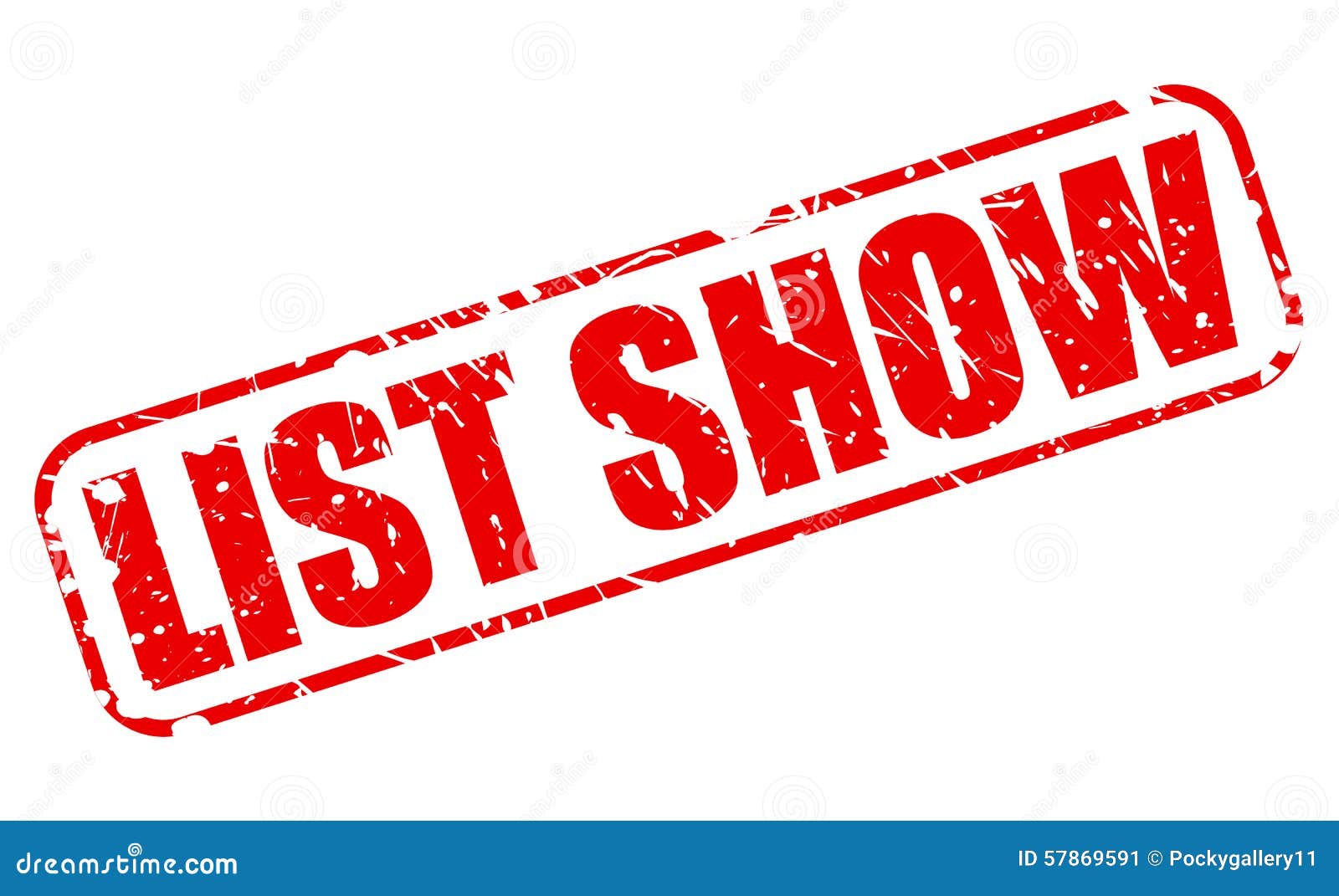 List show red stamp text stock illustration. Illustration of personal ...