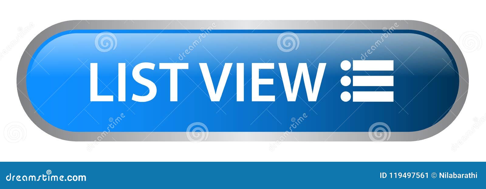 List view web button stock illustration. Illustration of application ...