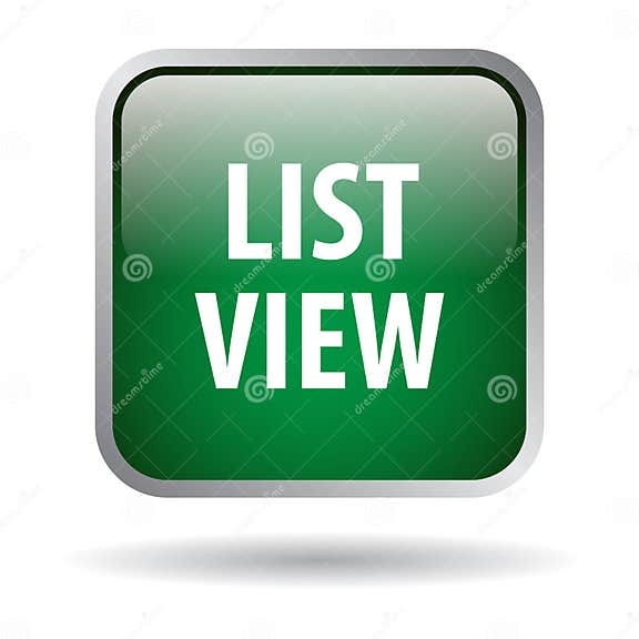 List view web button stock illustration. Illustration of icons - 119496868