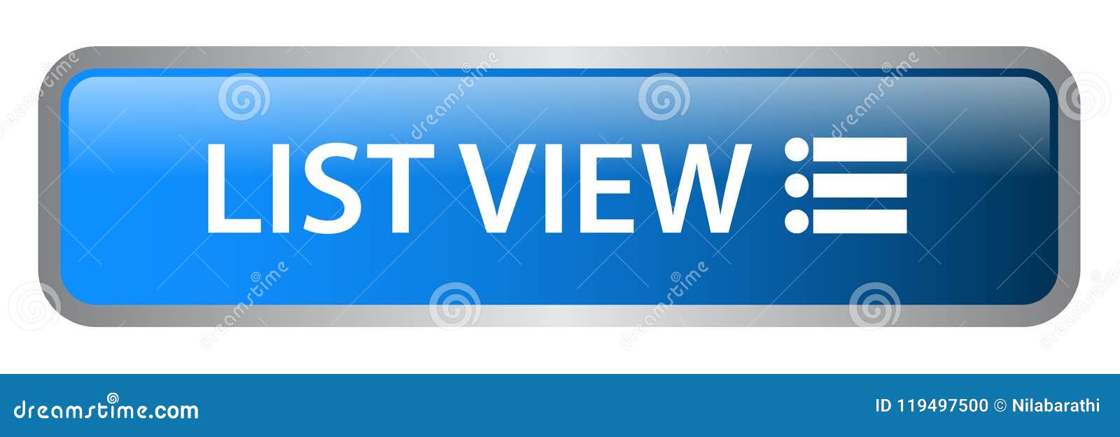 List view web button stock illustration. Illustration of choice - 119497500