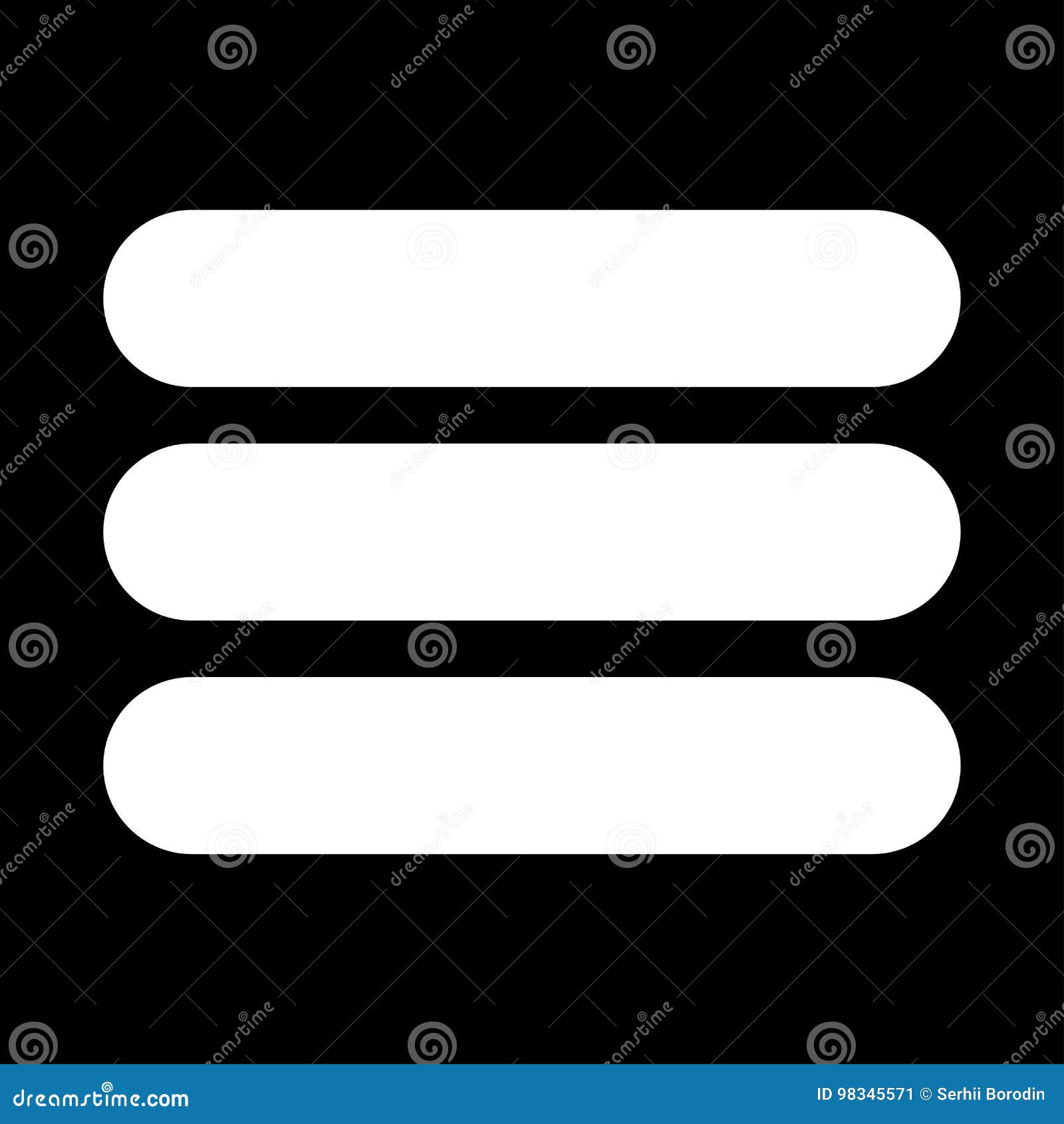 List white color icon . stock vector. Illustration of catalog - 98345571