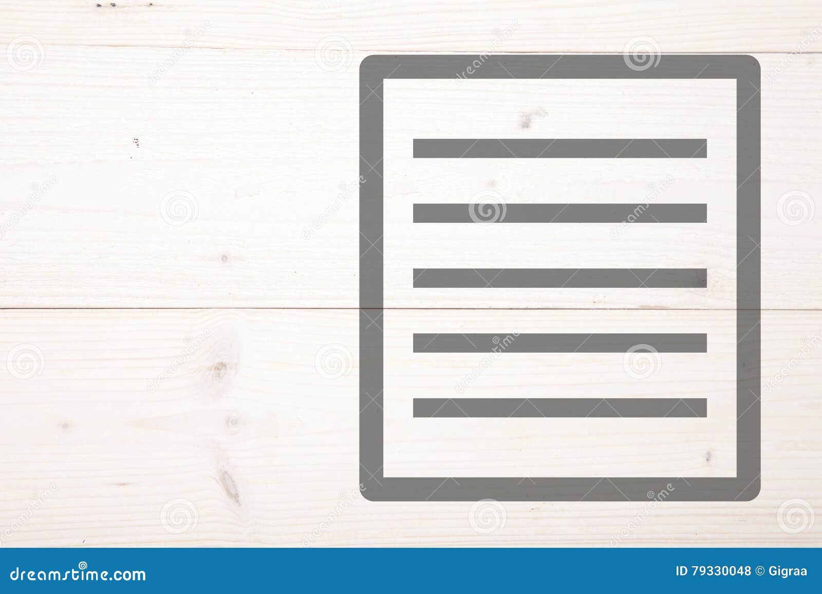 Lista Blanca En Fondo De Madera Foto de archivo - Imagen de madera ...