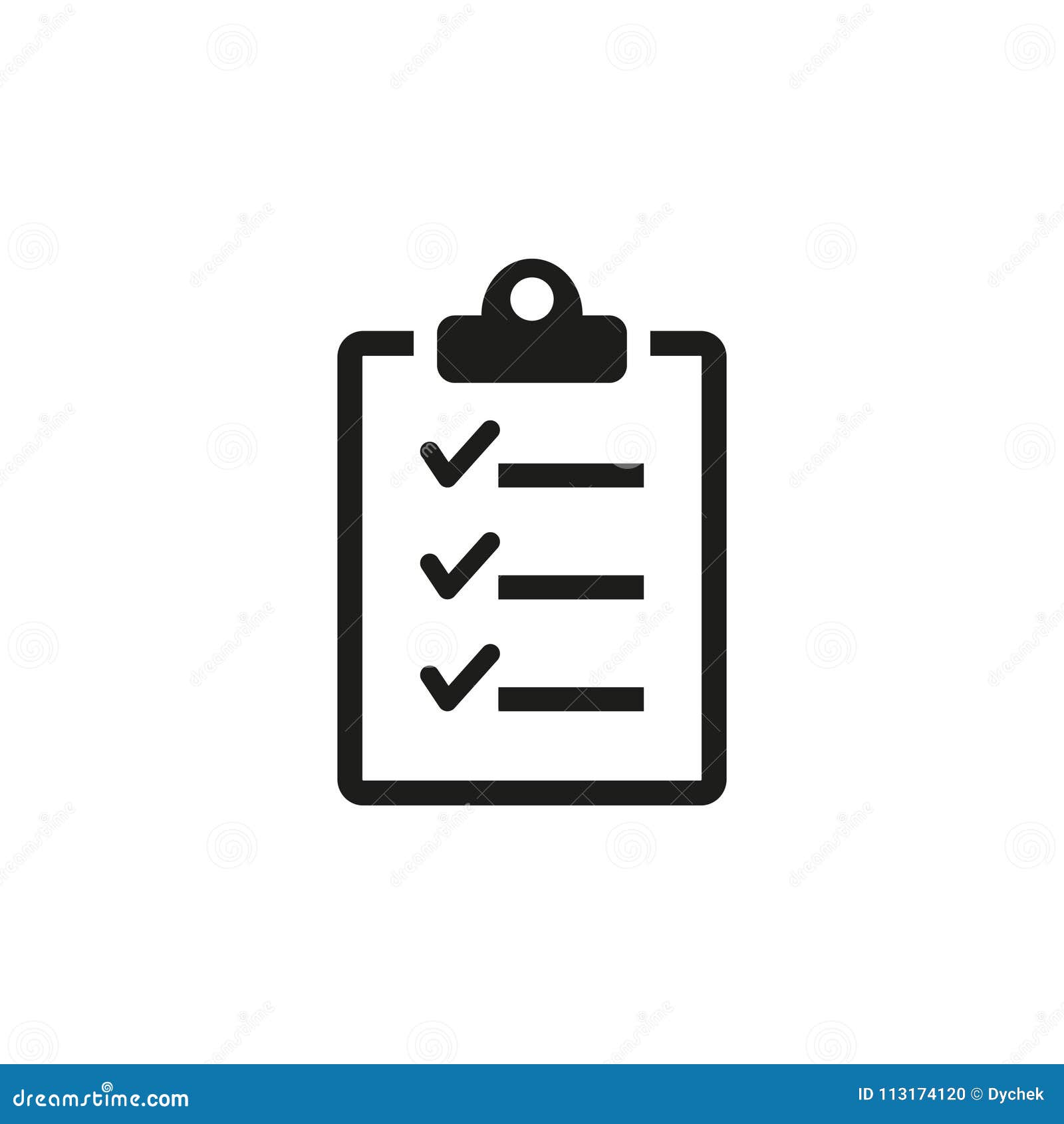 Lista Del Icono De Expedientes Ilustración del Vector - Ilustración de ...