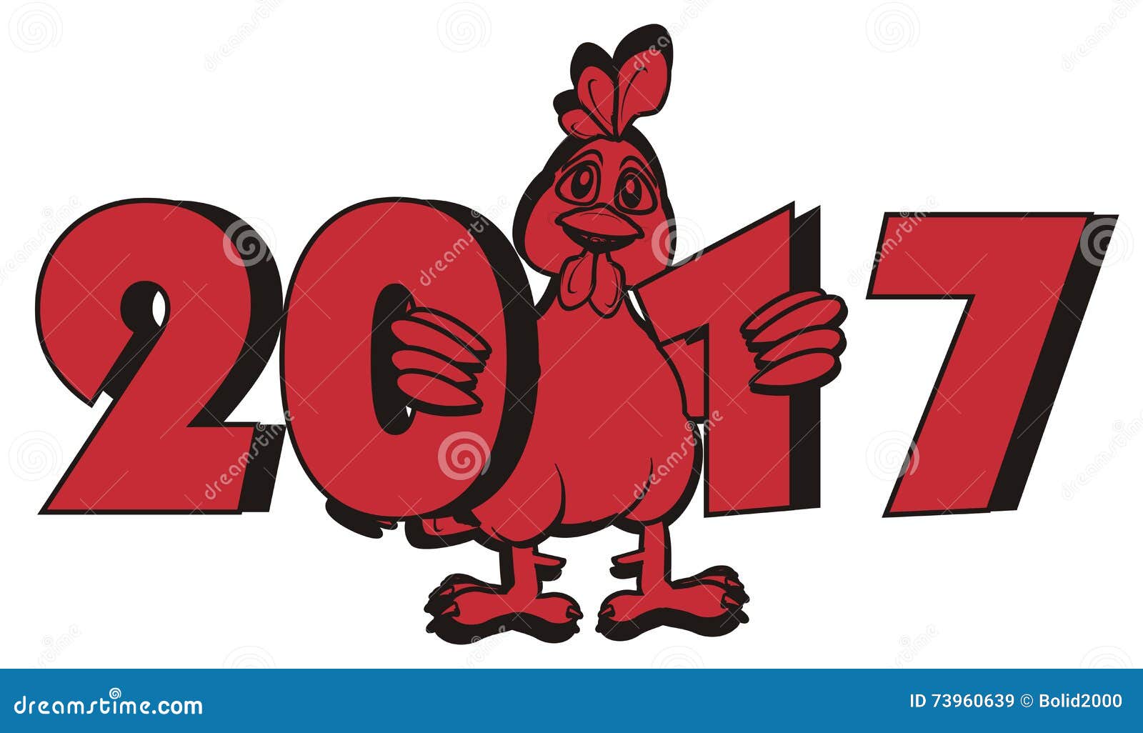 Lista y números rojos 2017 stock de ilustración. Ilustración de ...